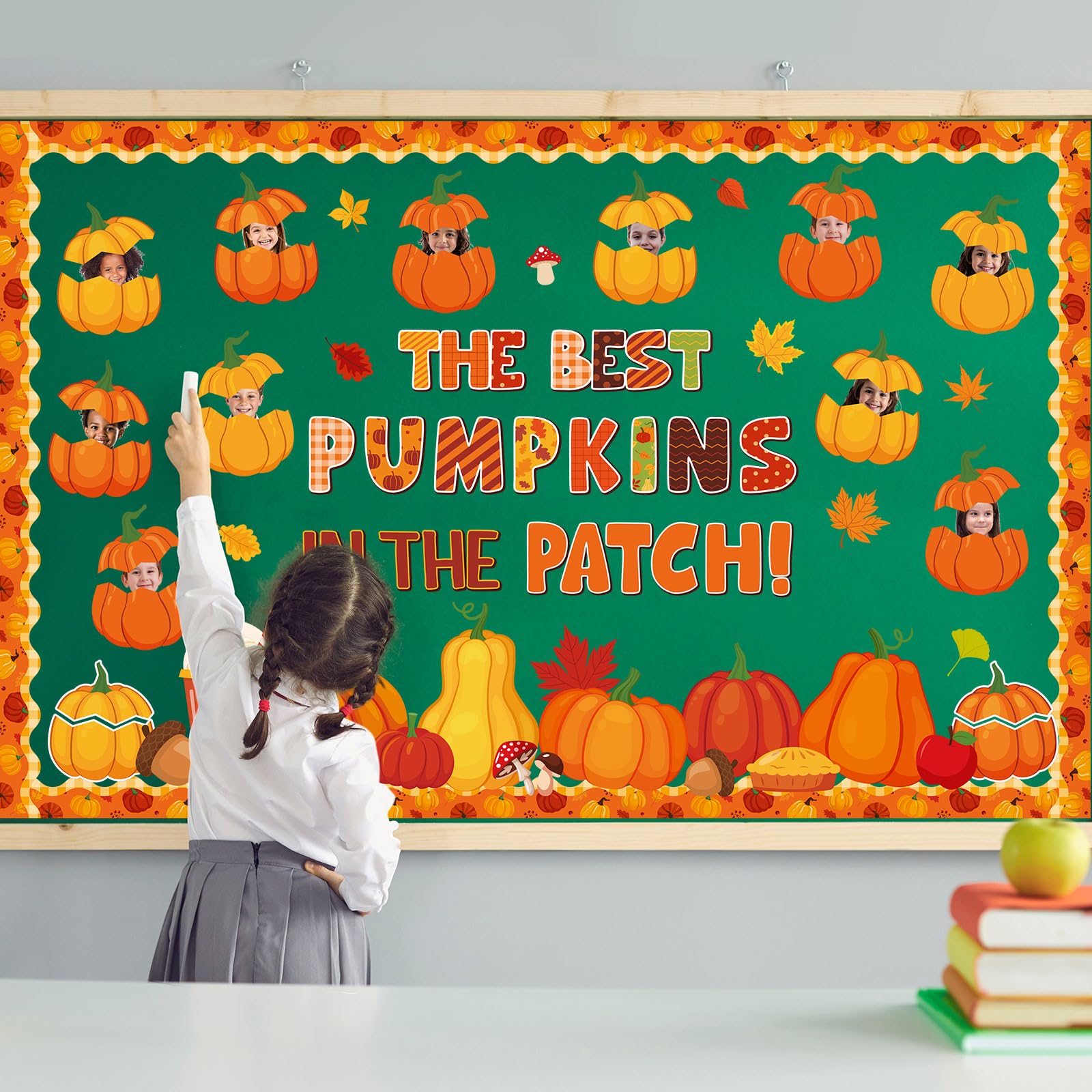 Snapklik.com : Fall Pumpkin Bulletin Board Classroom Decorations Autumn ...