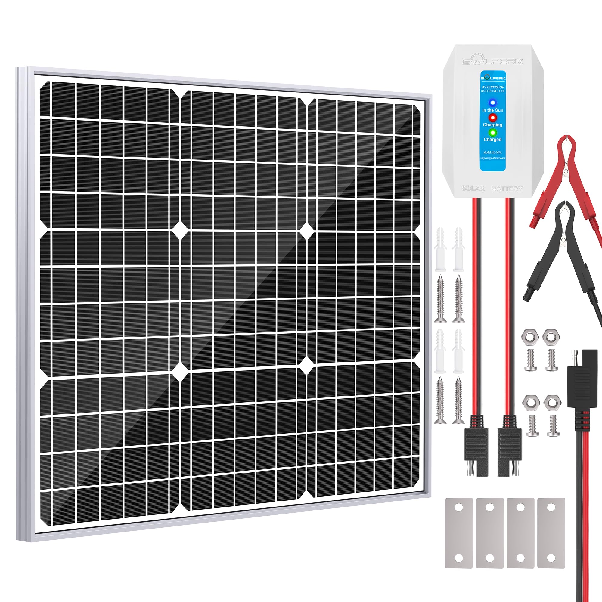 Snapklik.com : Solar Panel 50W 12VSolar Panel Charger + Upgrade MPPT ...