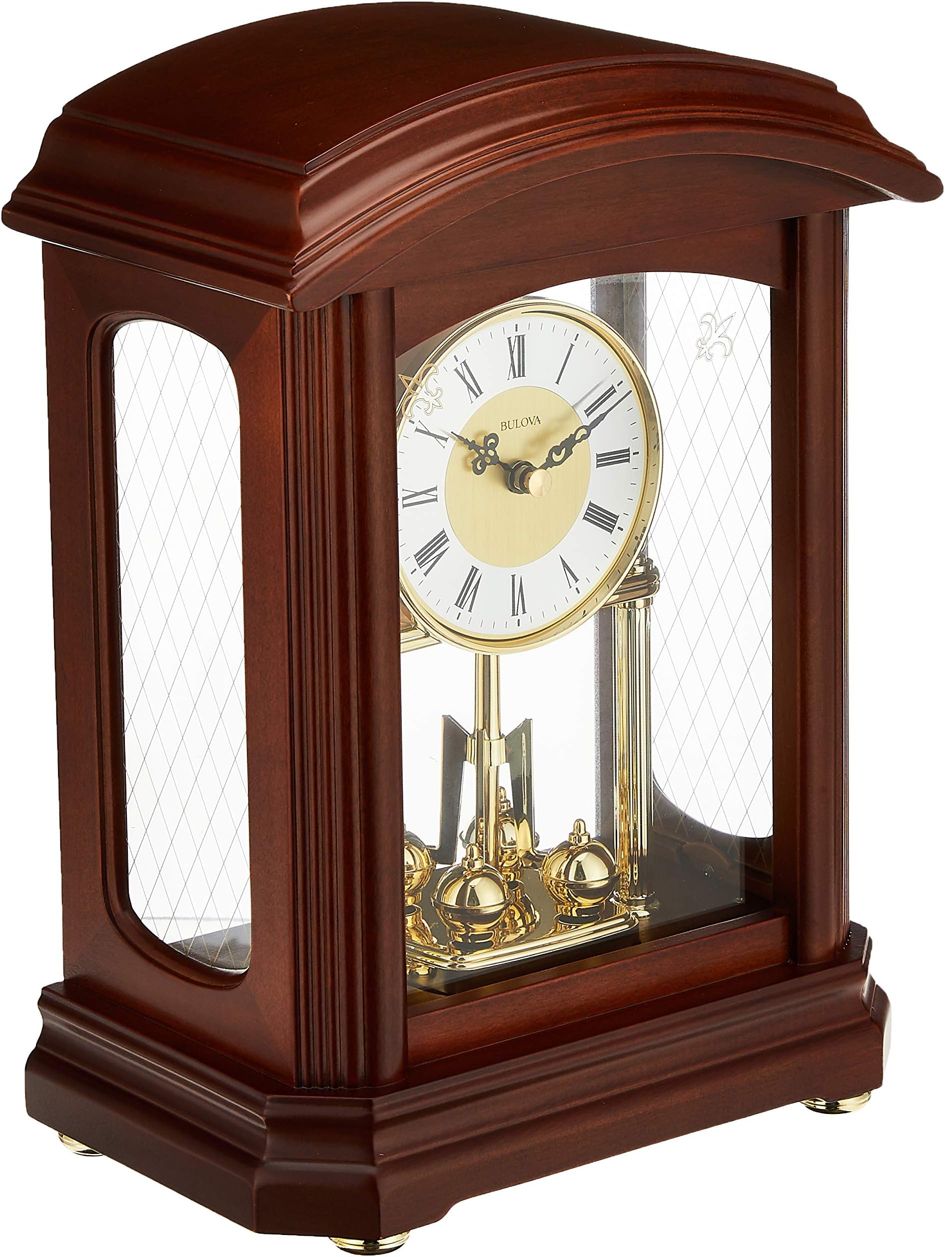 Amazon.com: SEIKO 9 Inch Anniversary Mantel Clock with Glass Dome ...