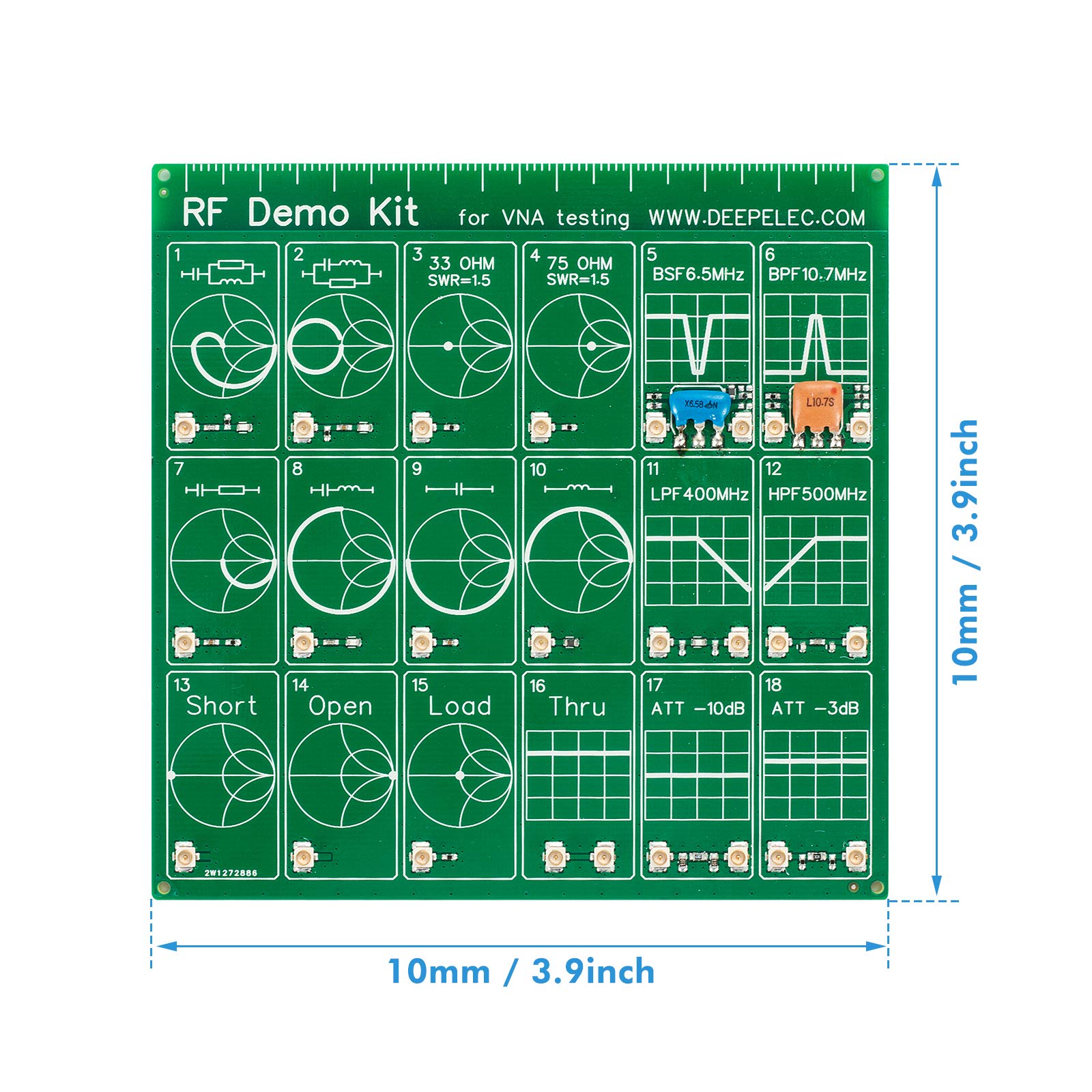 Snapklik.com : AURSINC Filter Attenuator Frequency Test Board Demo Kit ...