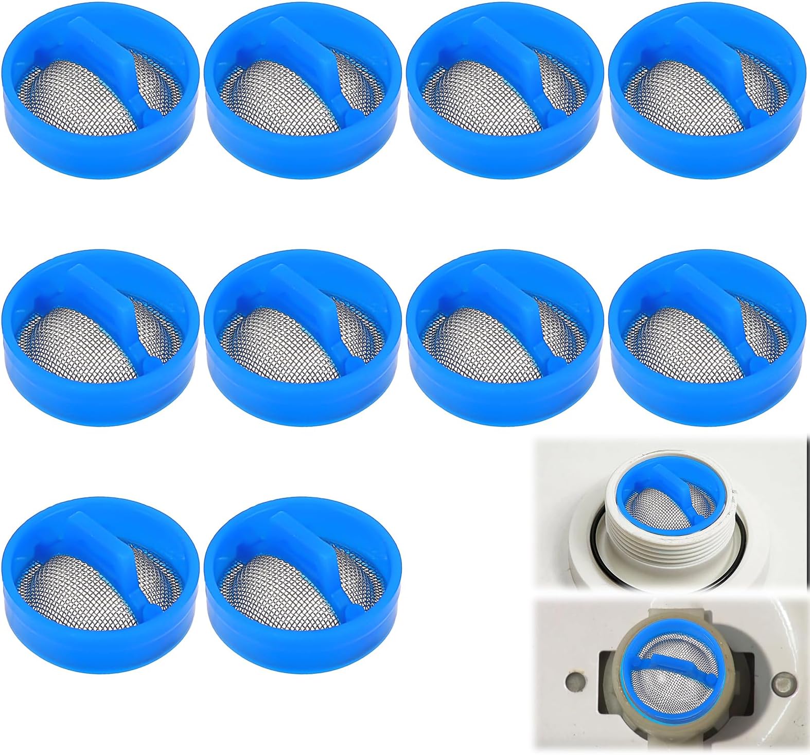 Amazon.com: 20 Pcs Washer Water Inlet Valve Filter Screen Steel Mesh ...
