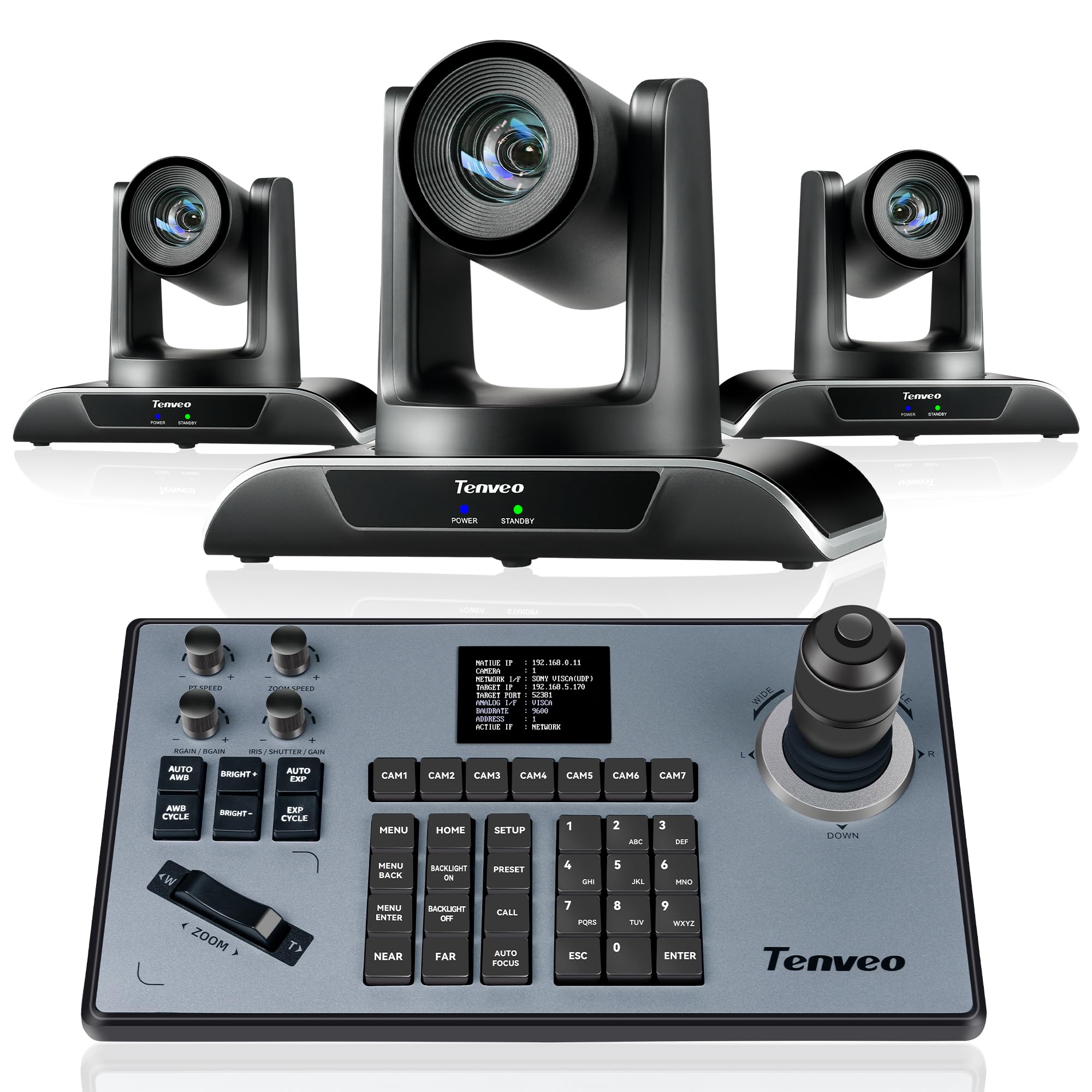 Amazon.com : Tenveo PTZ Camera and Controller Bundle/Kits - 20X PTZ ...