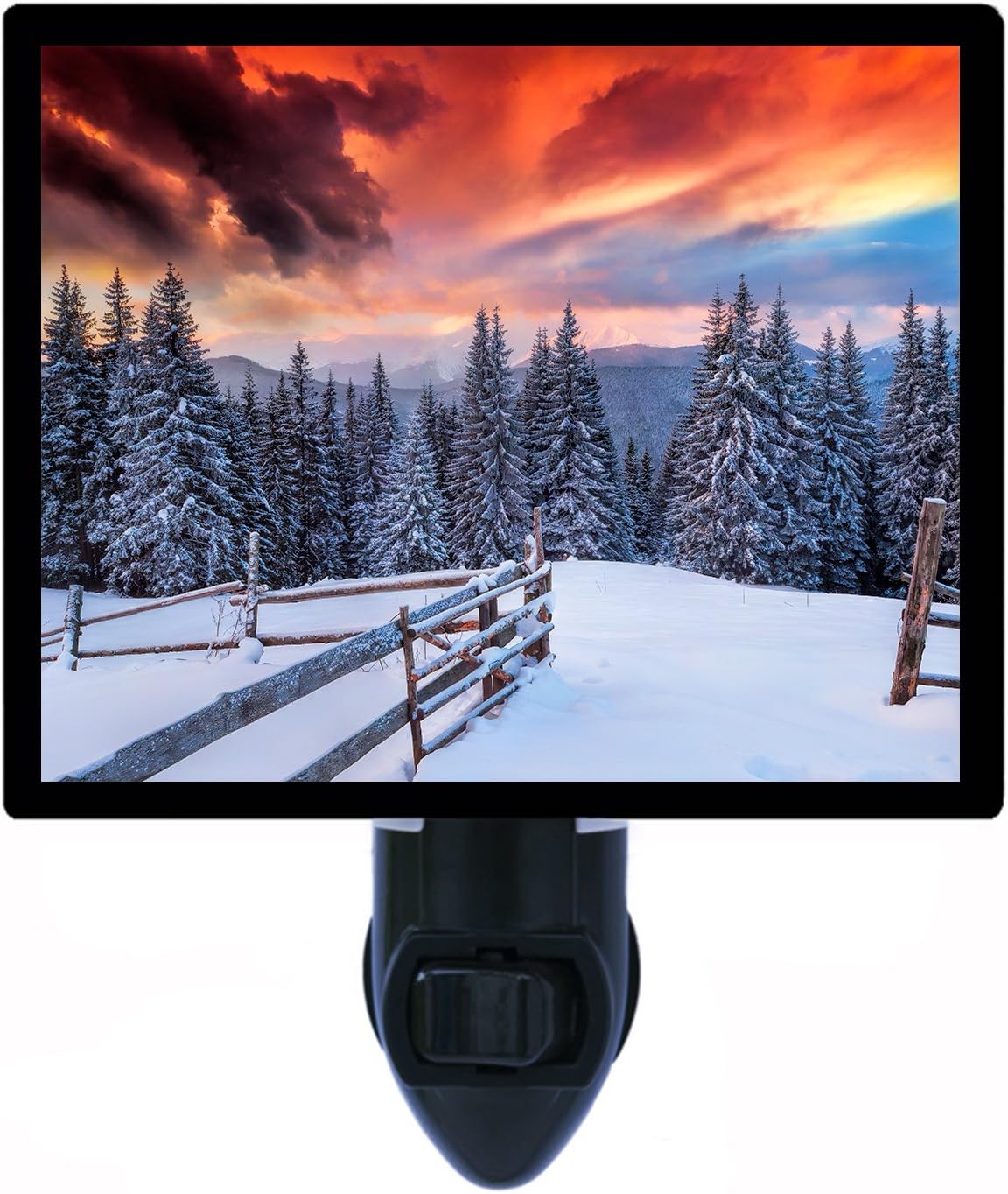 Night Light, Mountain Landscape, Sunset, Winter, Trees – Yaxa Colombia