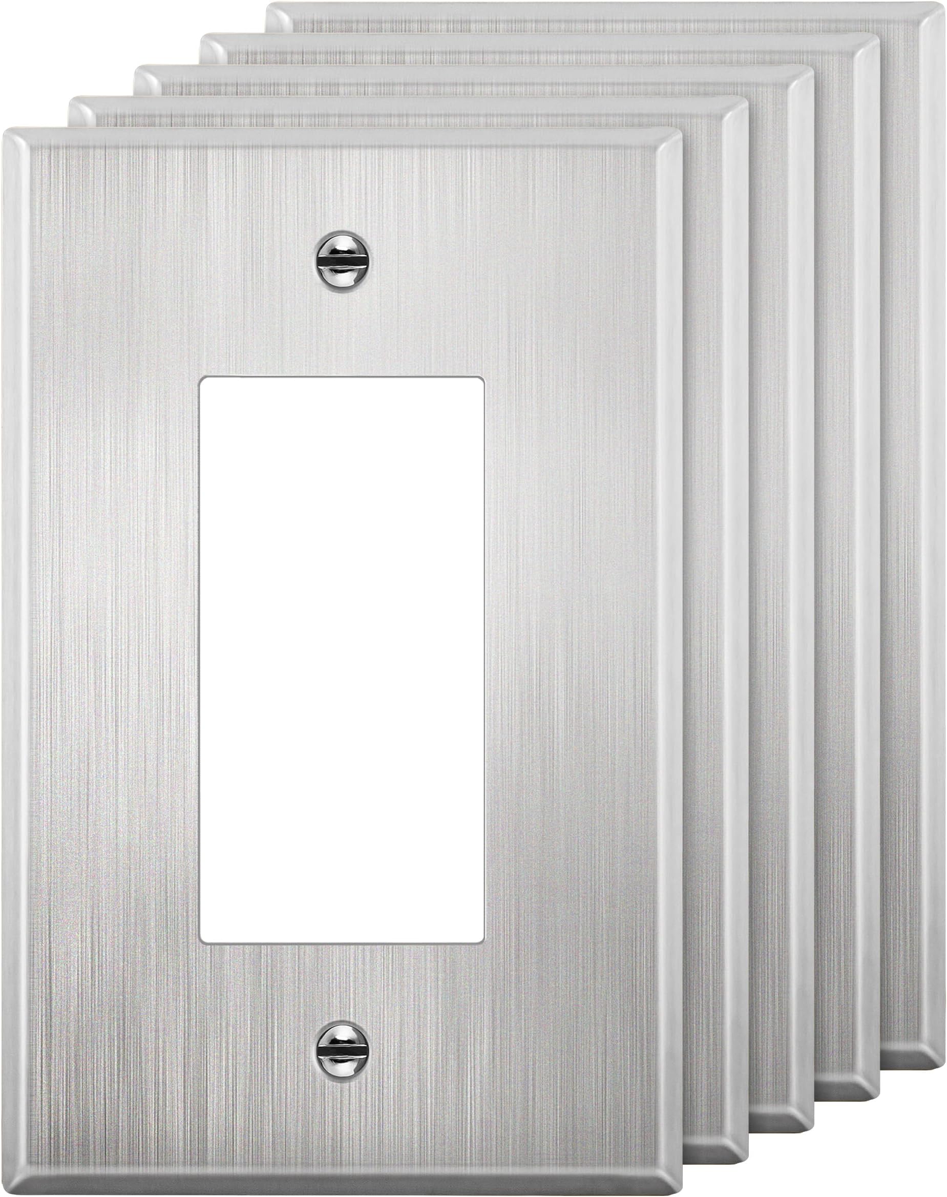 Mulberry Princess Style Satin Stainless Steel One Gang GFI/Rocker ...