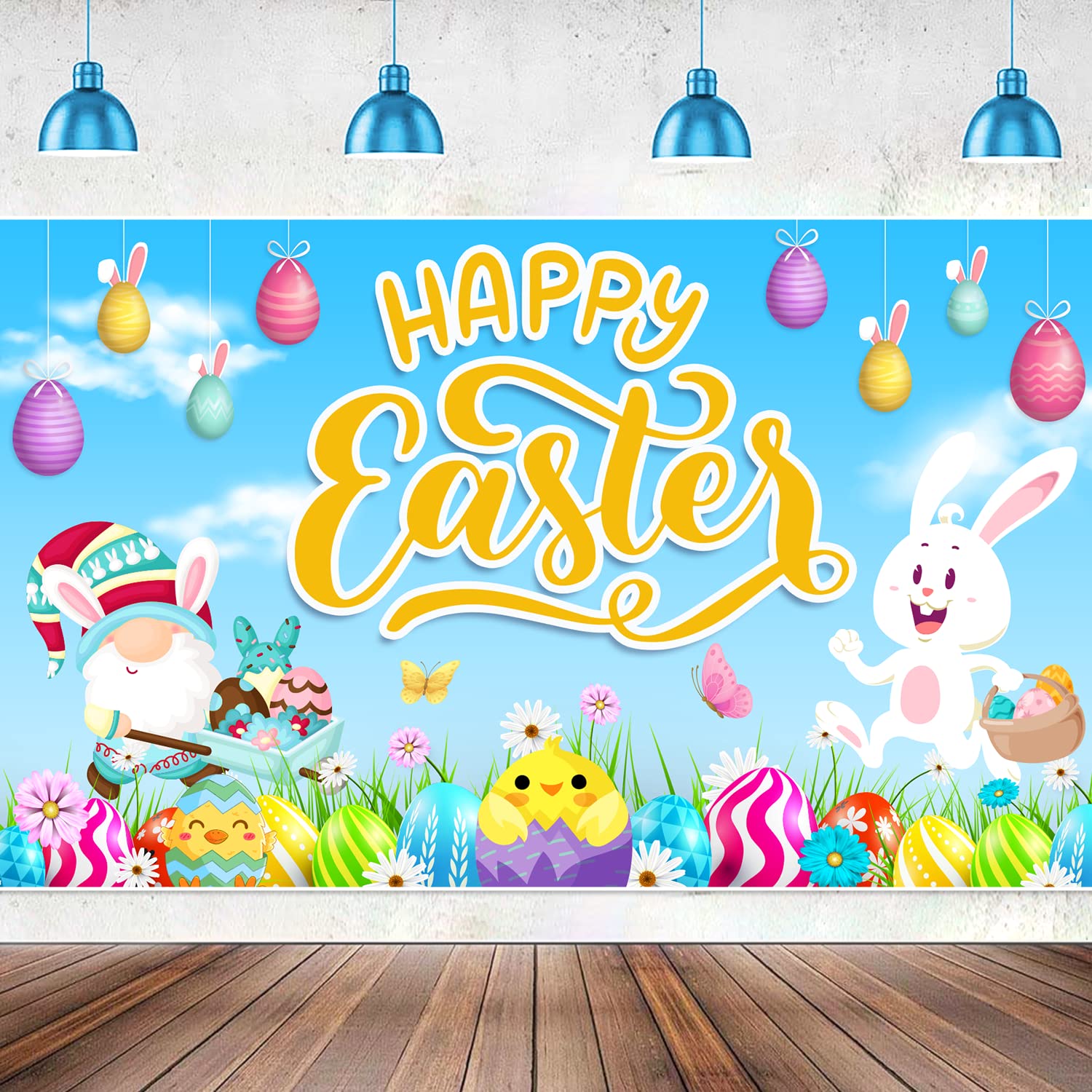 Amazon.com: LARRAZABAL Easter Backdrop - 70.8 x 43.3 inches, Polyester ...