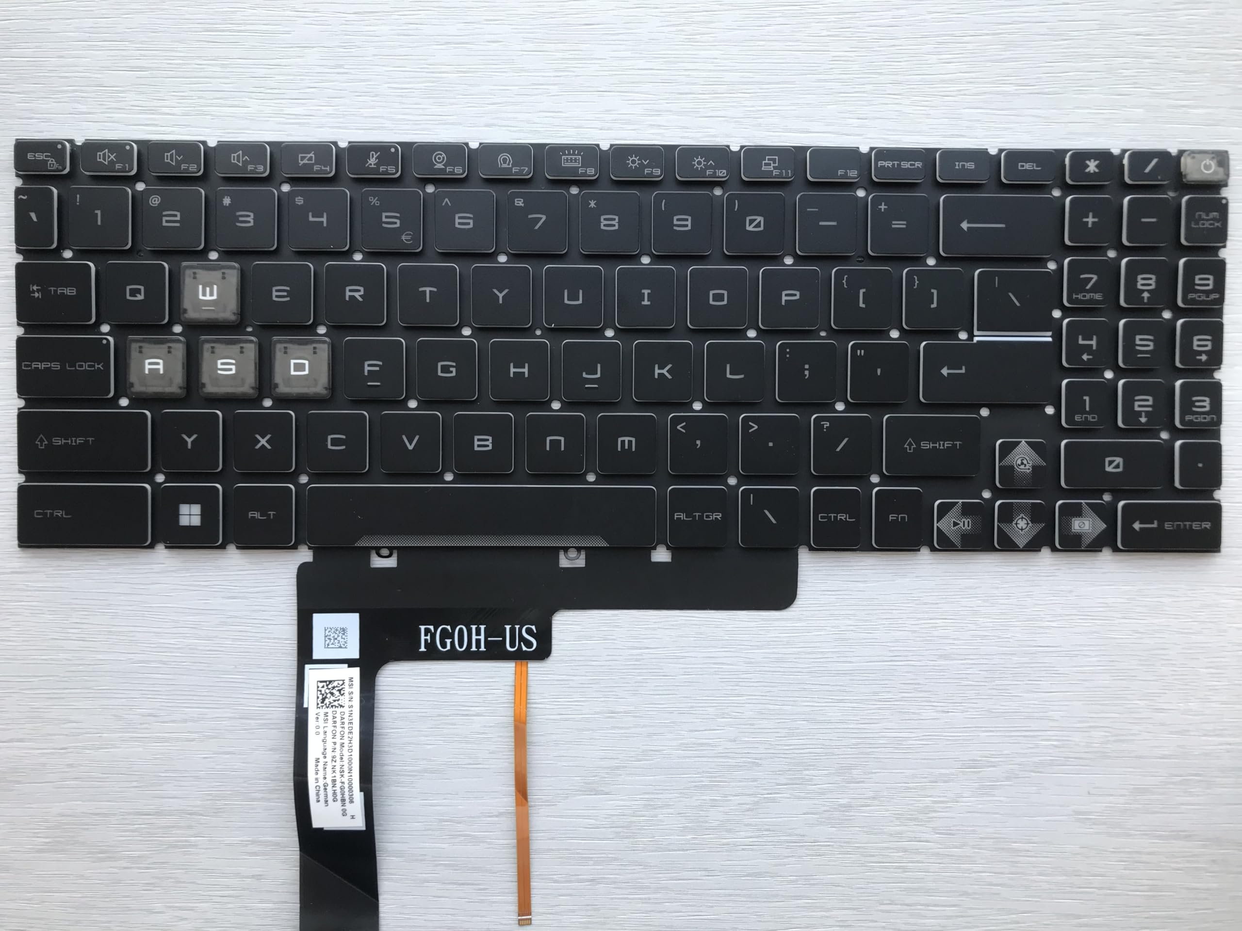 Amazon.com: Original New for MSI Cyborg 15 A12UCX A12UCX-276US Laptop ...