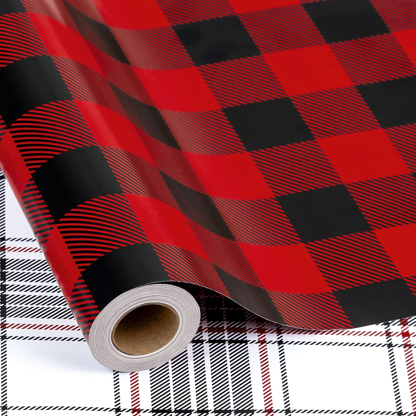 Snapklik.com : MAYPLUSS Christmas Reversible Wrapping Paper - Mini Roll ...