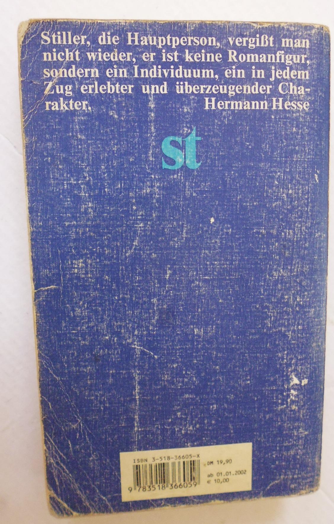 Stiller: Roman (suhrkamp taschenbuch) : Frisch, Max: Amazon.de: Bücher