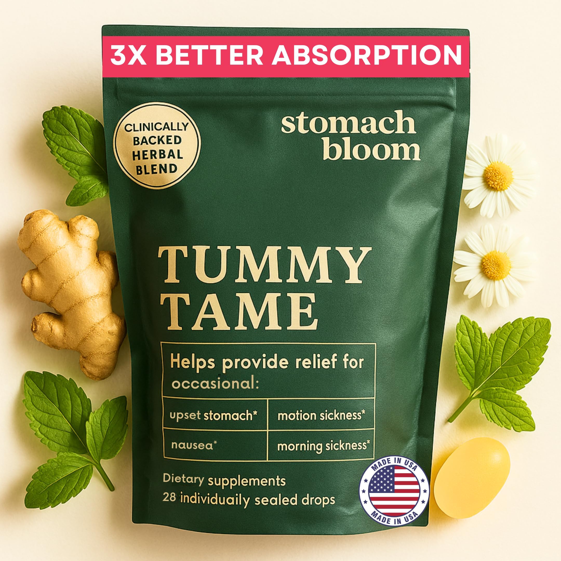 Amazon.com: UpSpring Stomach Settle Drops Bundle with Ginger, Lemon ...