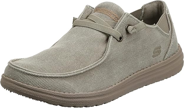 Amazon.com: Skechers Men's Melson-raymon Canvas Slip on, Taupe, 7.5 ...