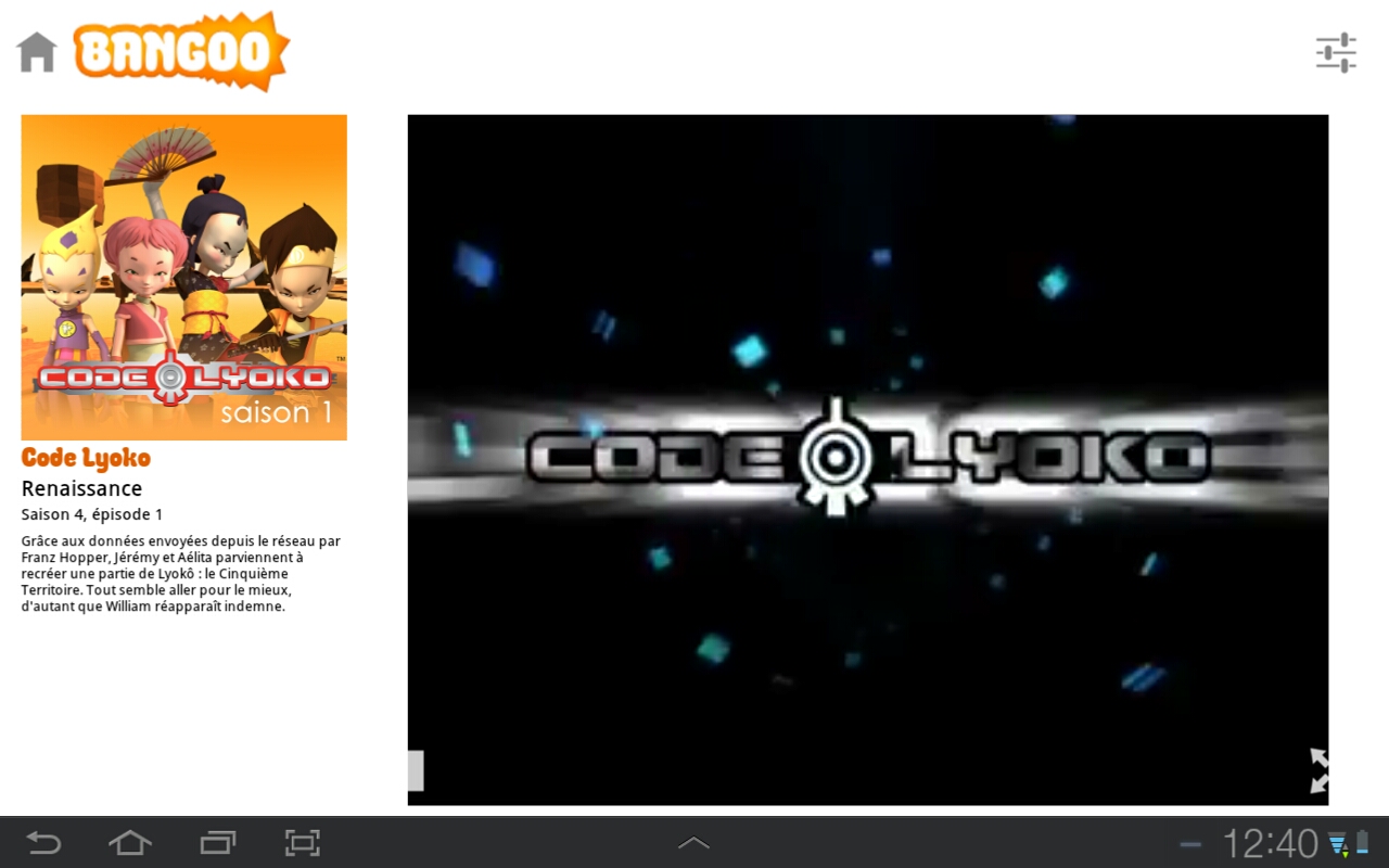 Bangoo - your favorites cartoons ! - Application sur Amazon Appstore