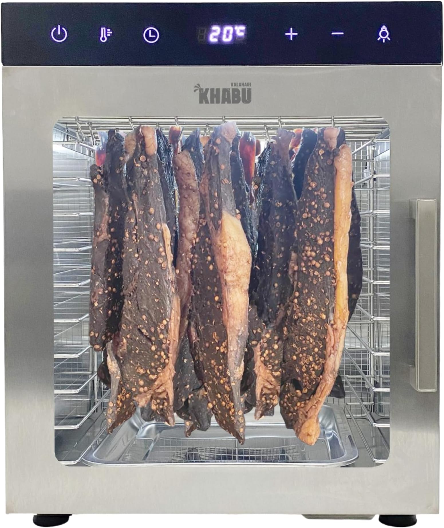 Amazon.com: Kalahari Khabu Stainless Steel Biltong Box Food Dehydrator ...