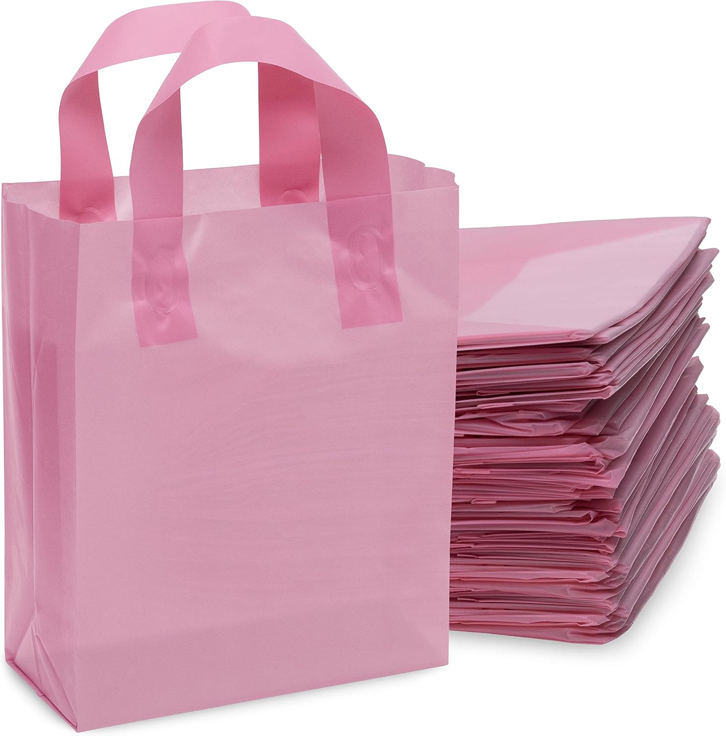 Amazon.com: Prime Line Packaging Pink Gift Bags - 8x4x10 400 Pack Small ...