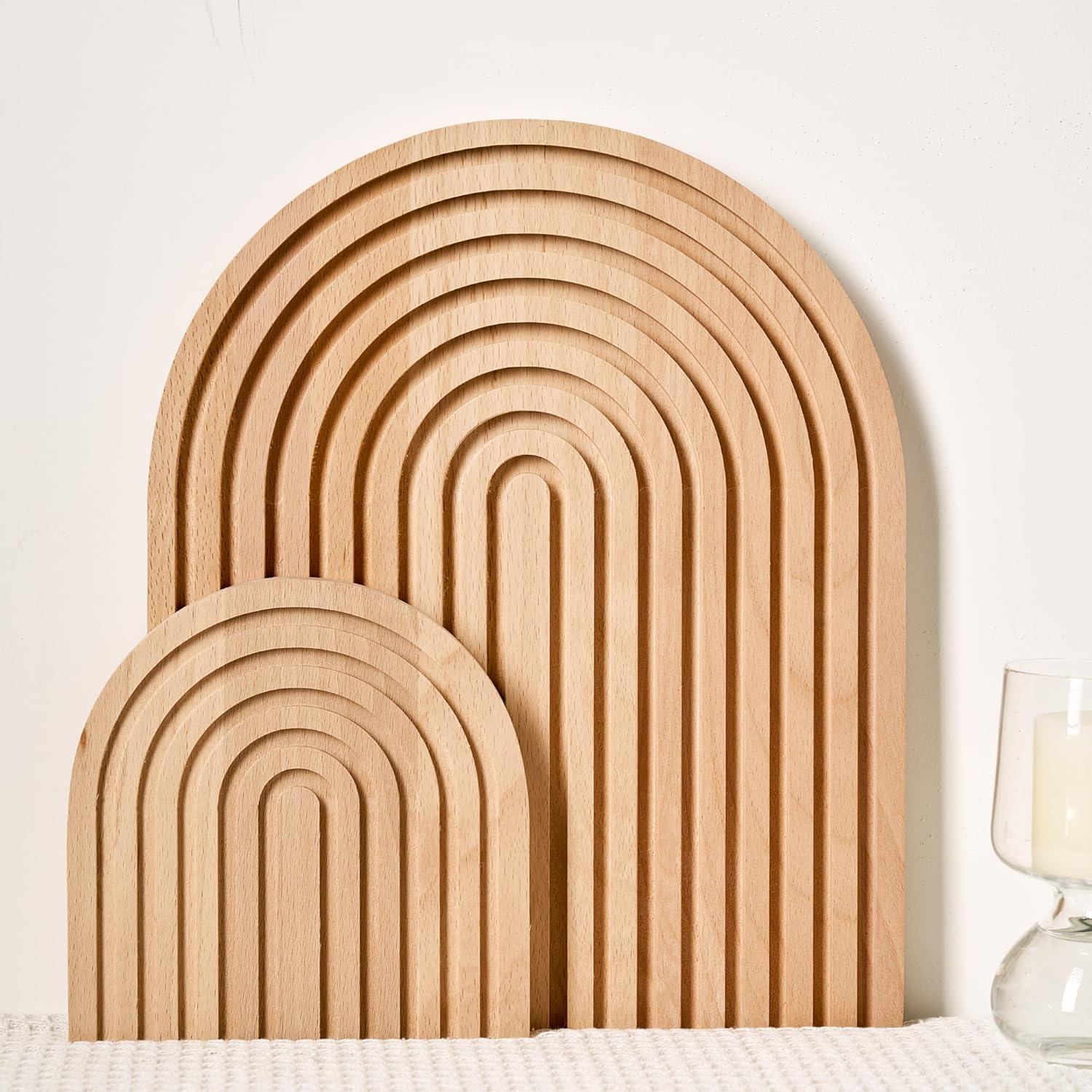 Amazon.com: Homtik Wood Rainbow Arch - Modern Boho Room Decor for Wall ...