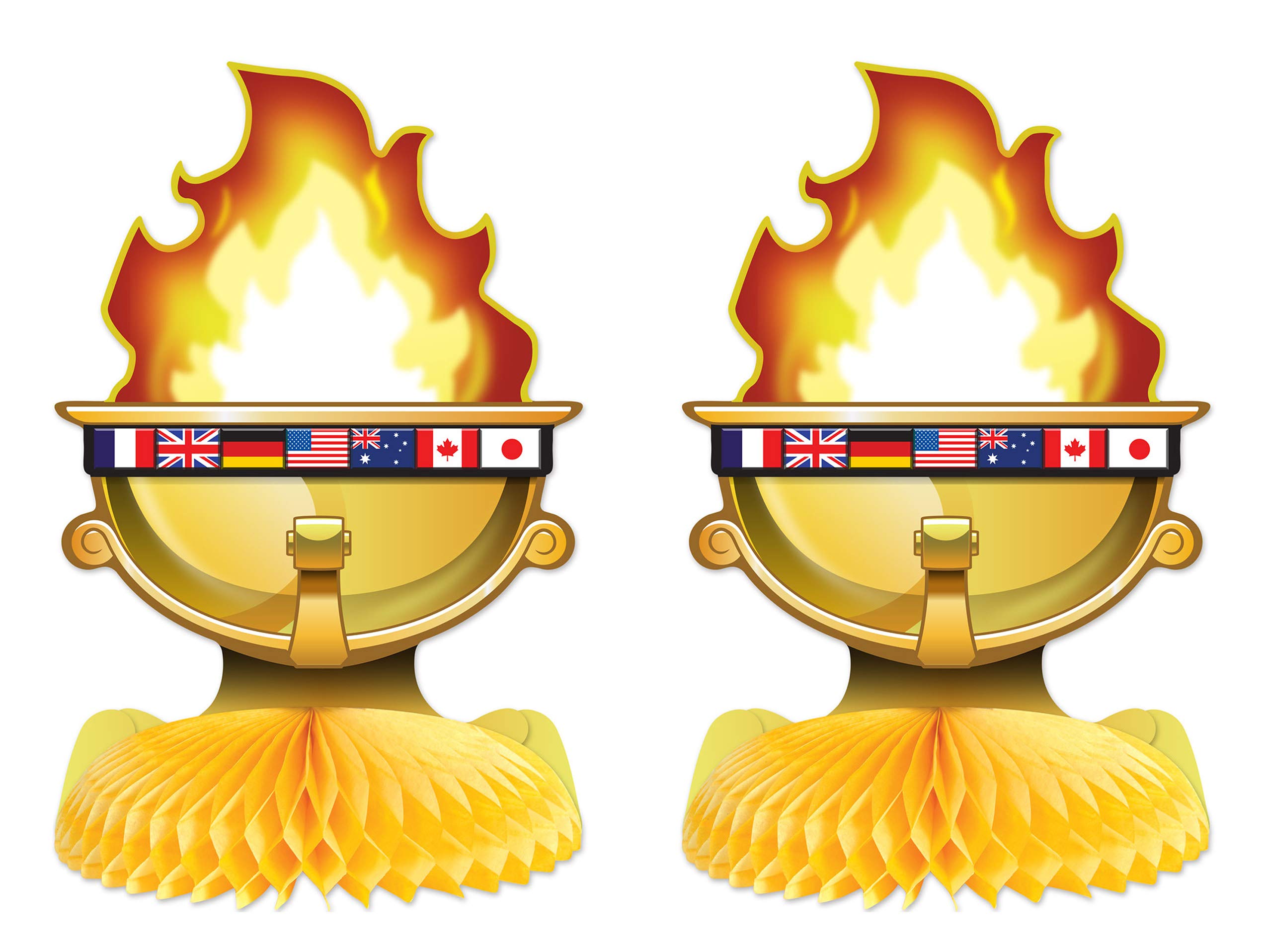 Amazon.com: Beistle Flame Torch Centerpieces 2 Piece International ...