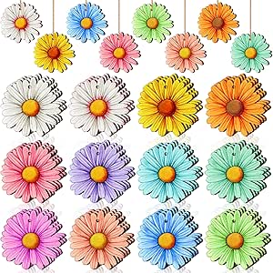 Amazon.com: Maitys 36 Pcs Spring Flower Ornaments for Tree Hawaiian ...