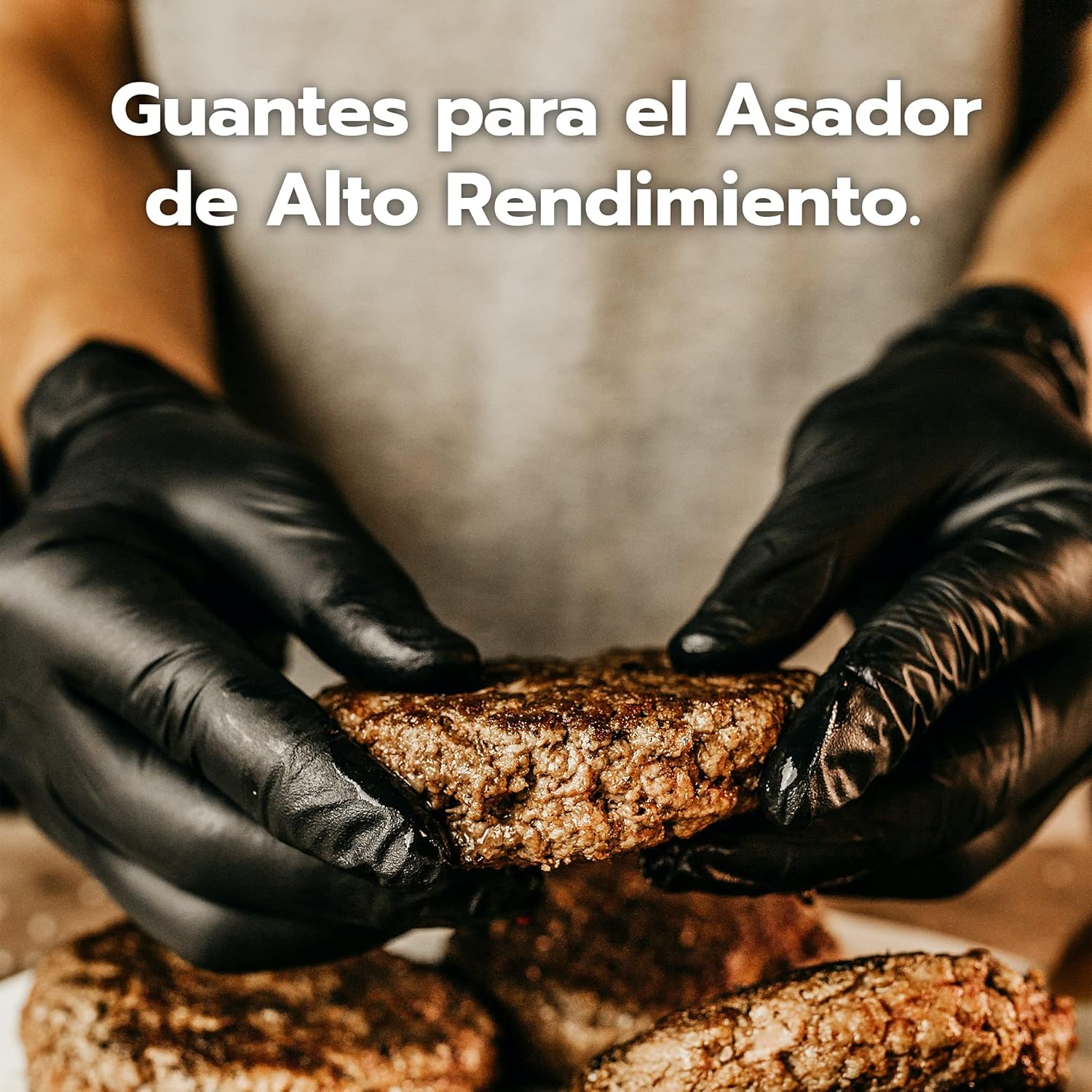 CHEF DEMO - Guantes de Nitrilo Parrilleros - 15 Pares de Guantes para ...