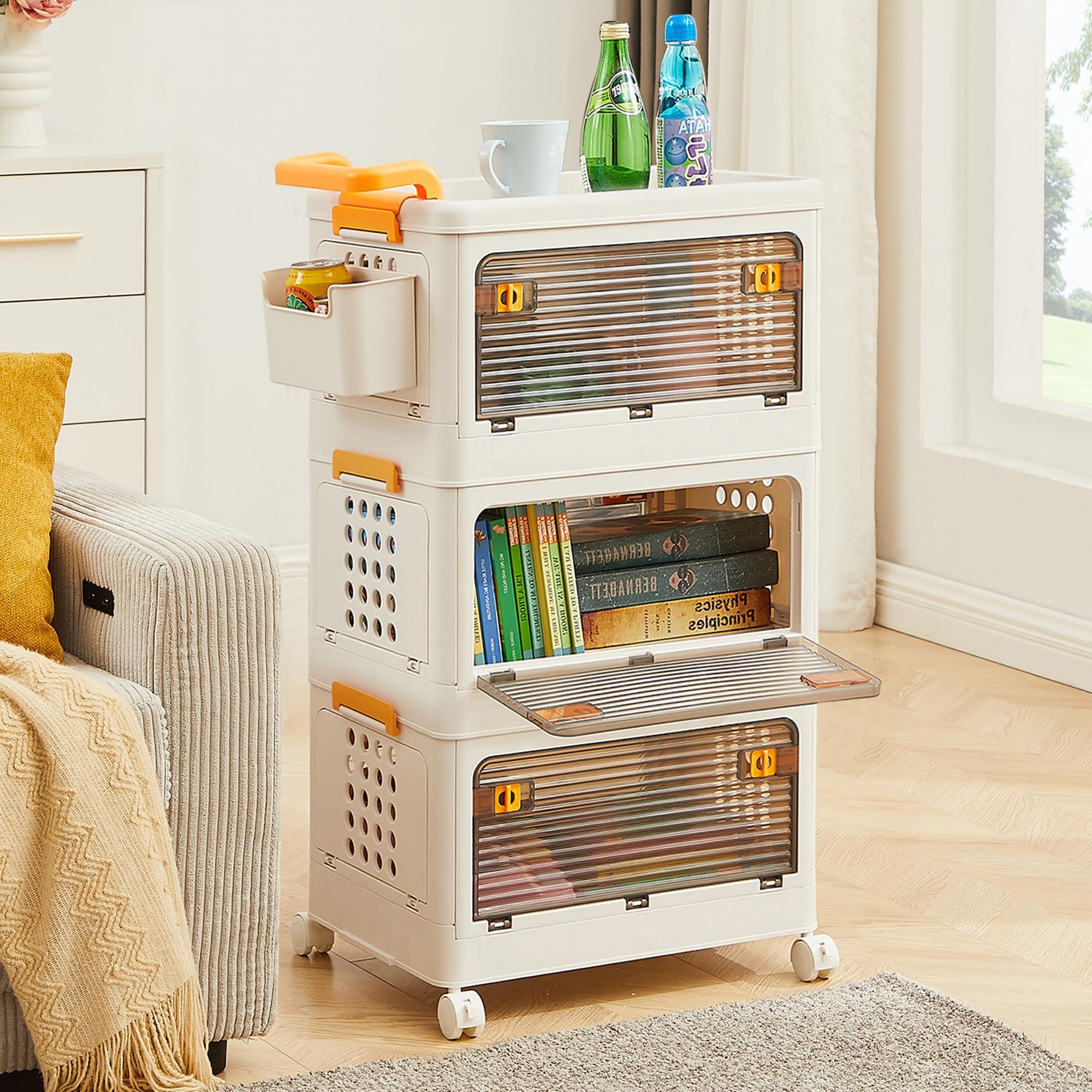 Amazon.com - QudraKast 5-Tier Stackable Plastic Storage Bins - 23QT ...