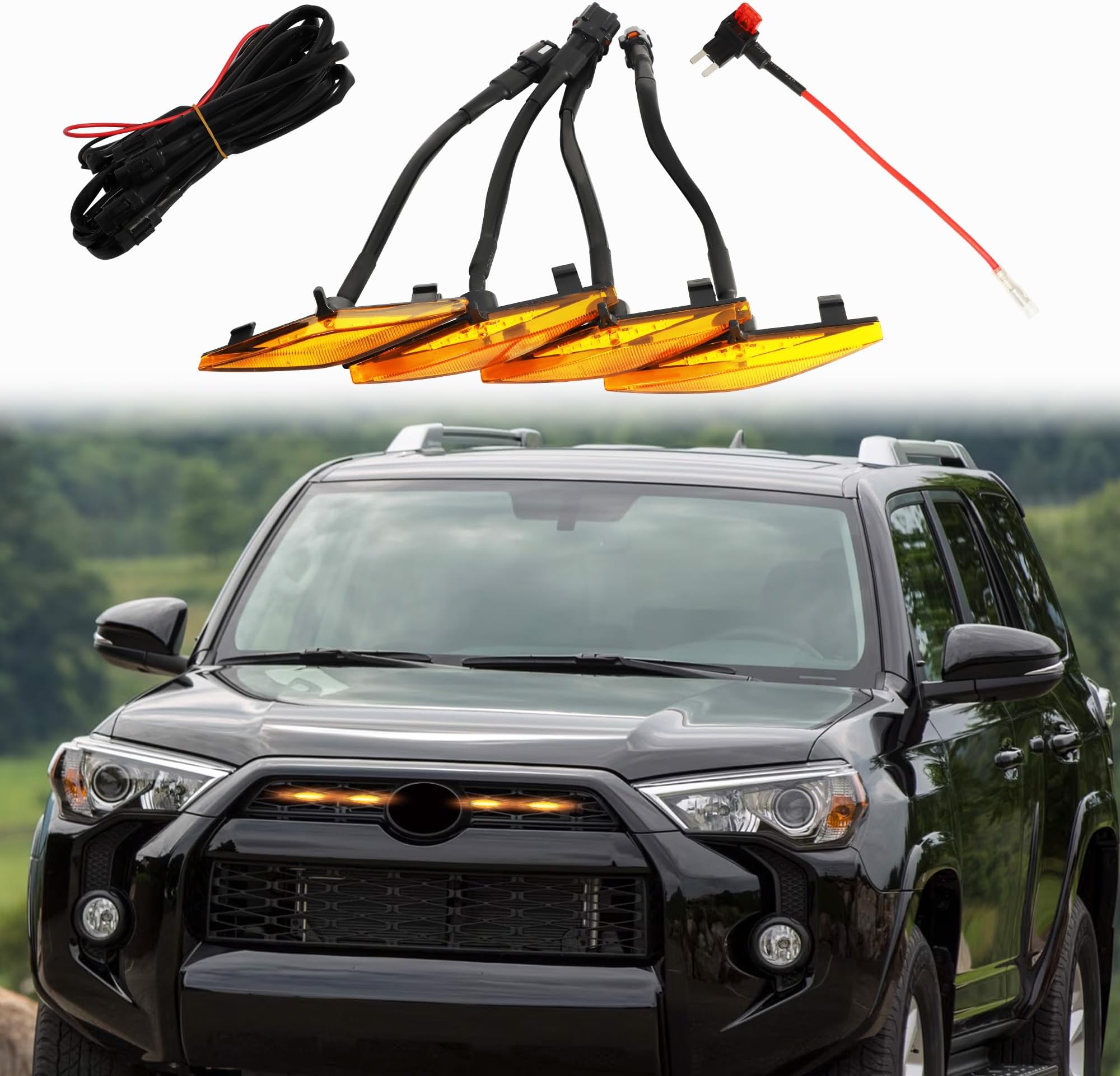 Amazon.com: Jenuo 4-PCS Grille Lights Fit For 2014 2015 2016 2017 2018 ...