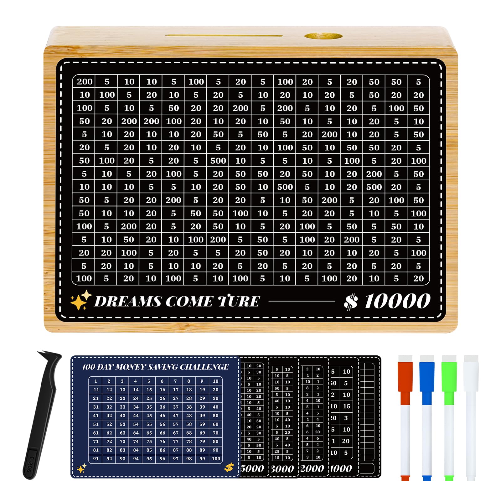 Amazon.com: Money Saving Box, Unbreakable Piggy Bank for Adults and ...