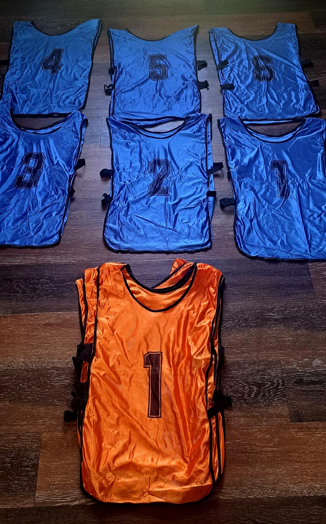 Anzices Team Practice Vests, 12 Pack Numbered Sports Training Jerseys ...