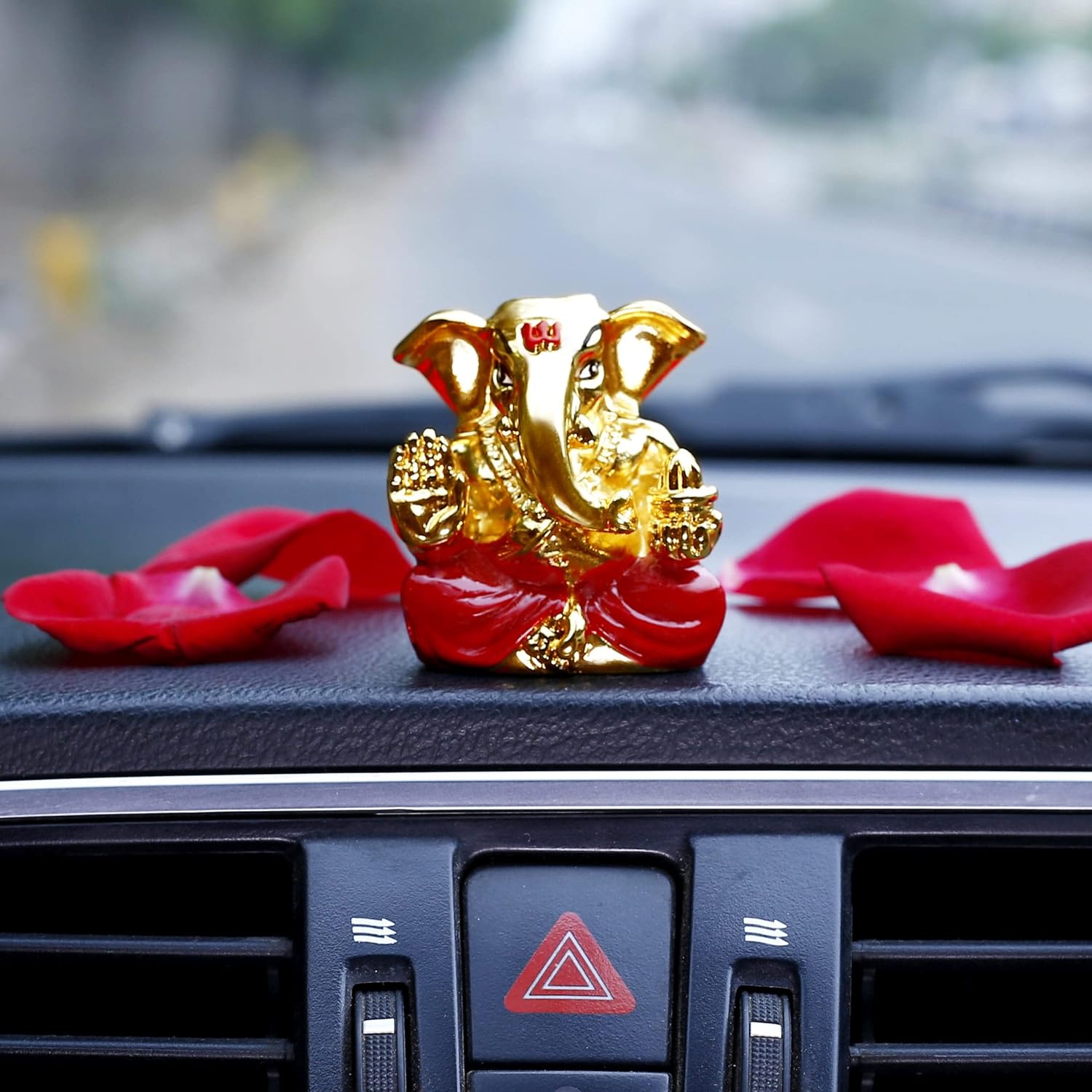 Neodrift Ganesh Idol for Car Dashboard (Real 24kt & 999 Silver Plated ...