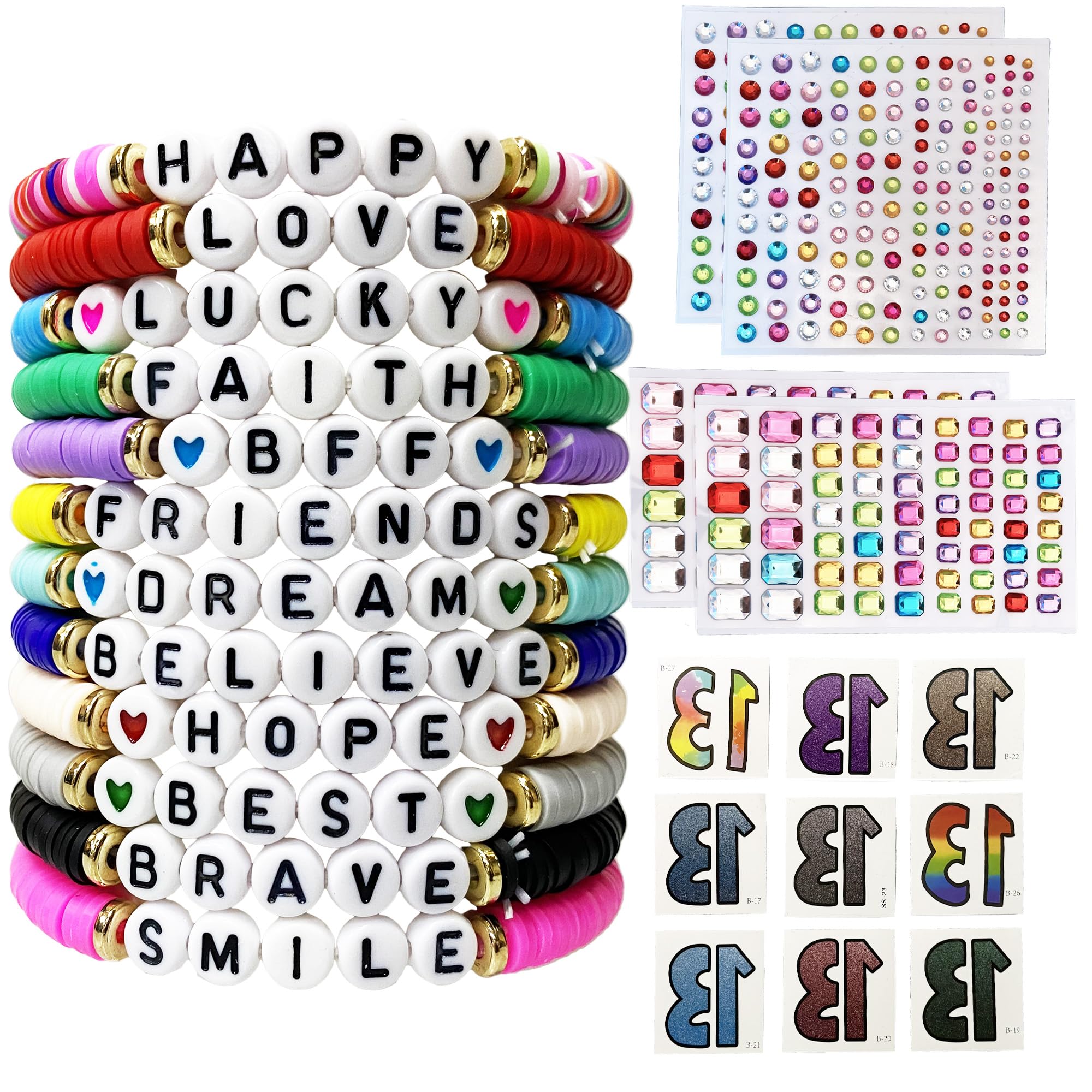 Amazon.com: HOLSJ Friendship Bracelet Kit Friendship Bracelets Set 13 ...