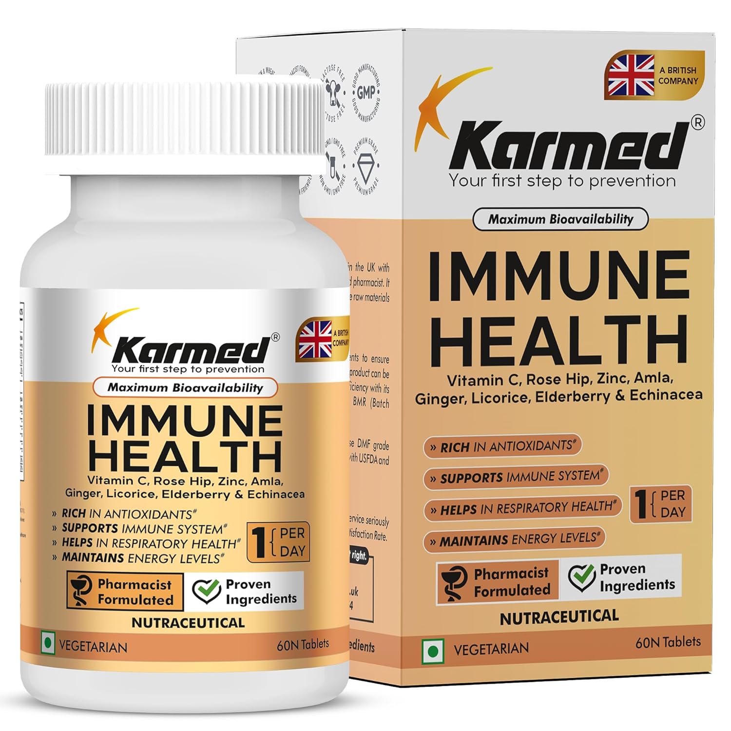 KARMED IMMUNE HEALTH - 60 Tablets : Amazon.in: Health & Personal Care
