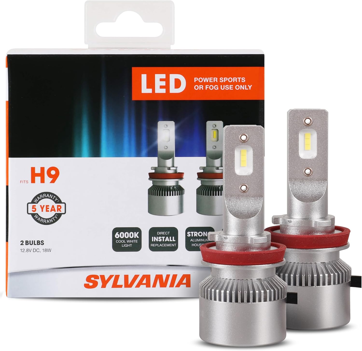 Amazon.com: SYLVANIA H9 LED Powersport Headlight Bulbs for Off-Road Use ...