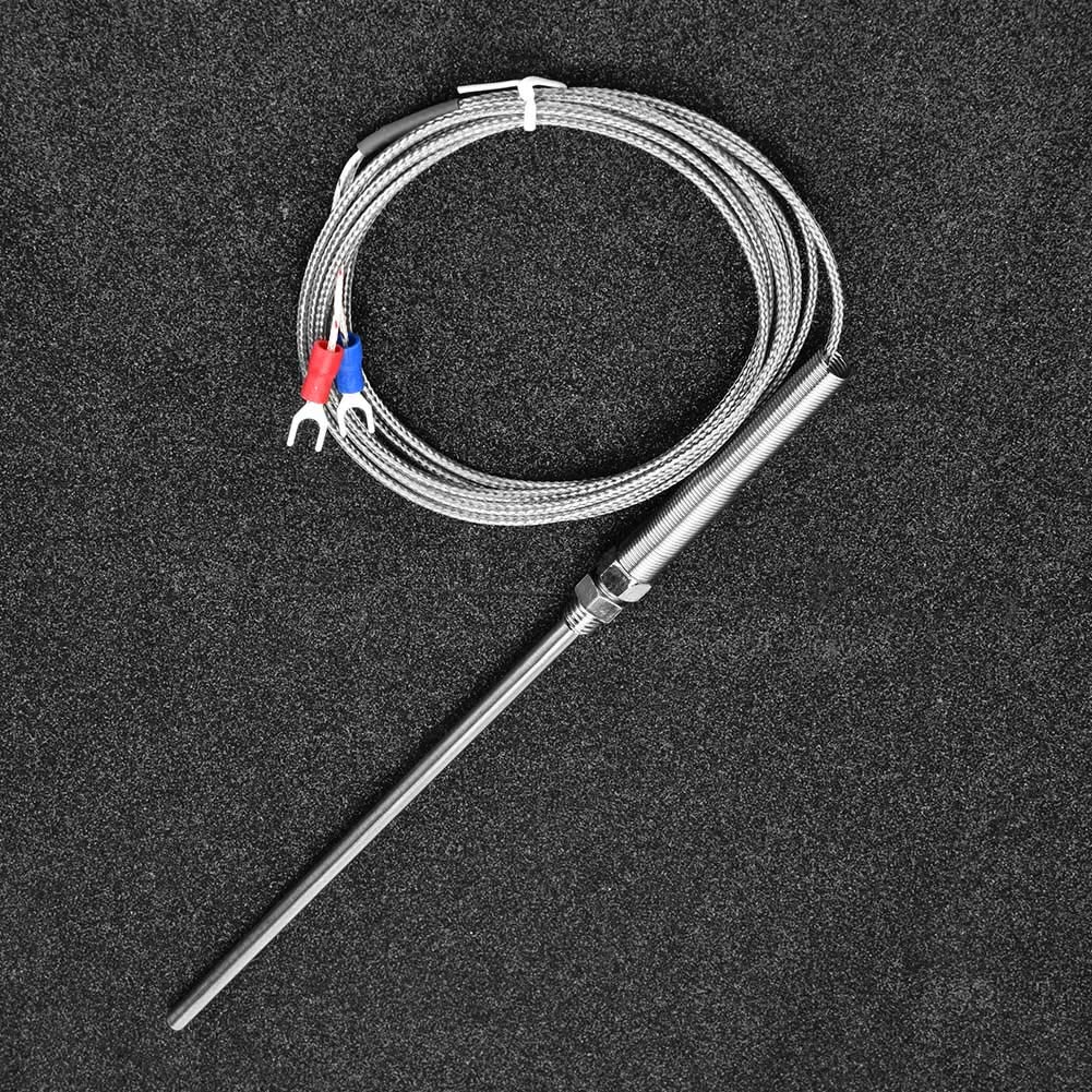 Buy Type K Thermocouple ，M8 Thread 150Mm Probe Temperature Sensor Wire ...
