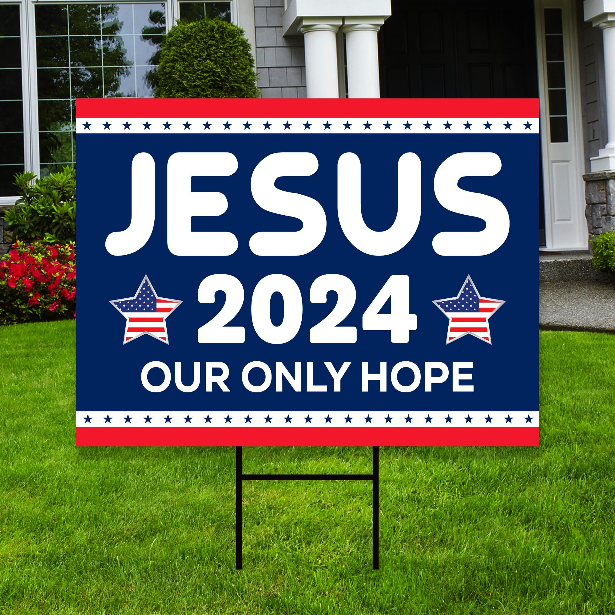 Amazon.com : Jesus 2024 Yard Sign - Coroplast Visible Text Long Lasting ...