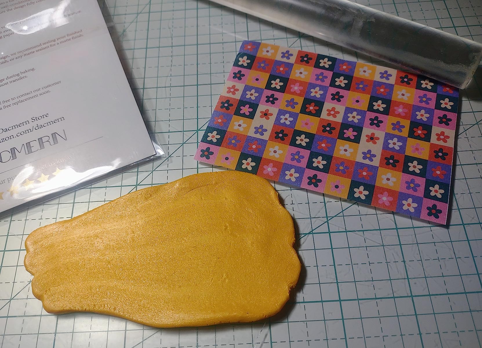 Amazon.com: Floral Transfer Paper for Polymer Clay - Dacmern Botanical ...