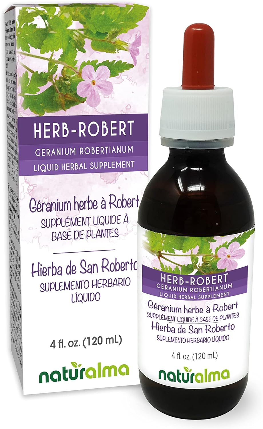 Amazon.com: Naturalma Herb Robert (Geranium robertianum) herb with ...