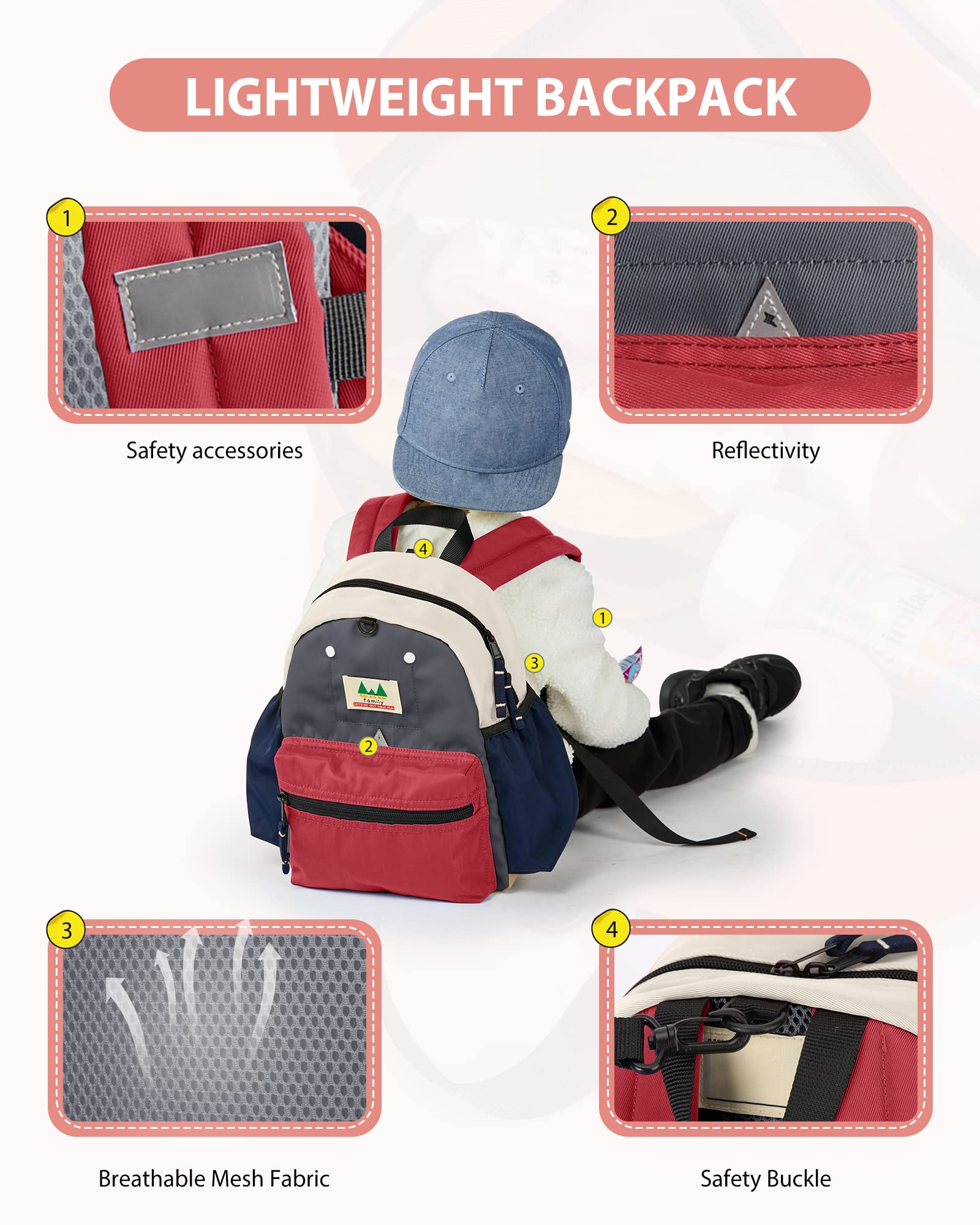 Snapklik.com : Kids Backpack Toddler Backpack For Girls Boys School ...