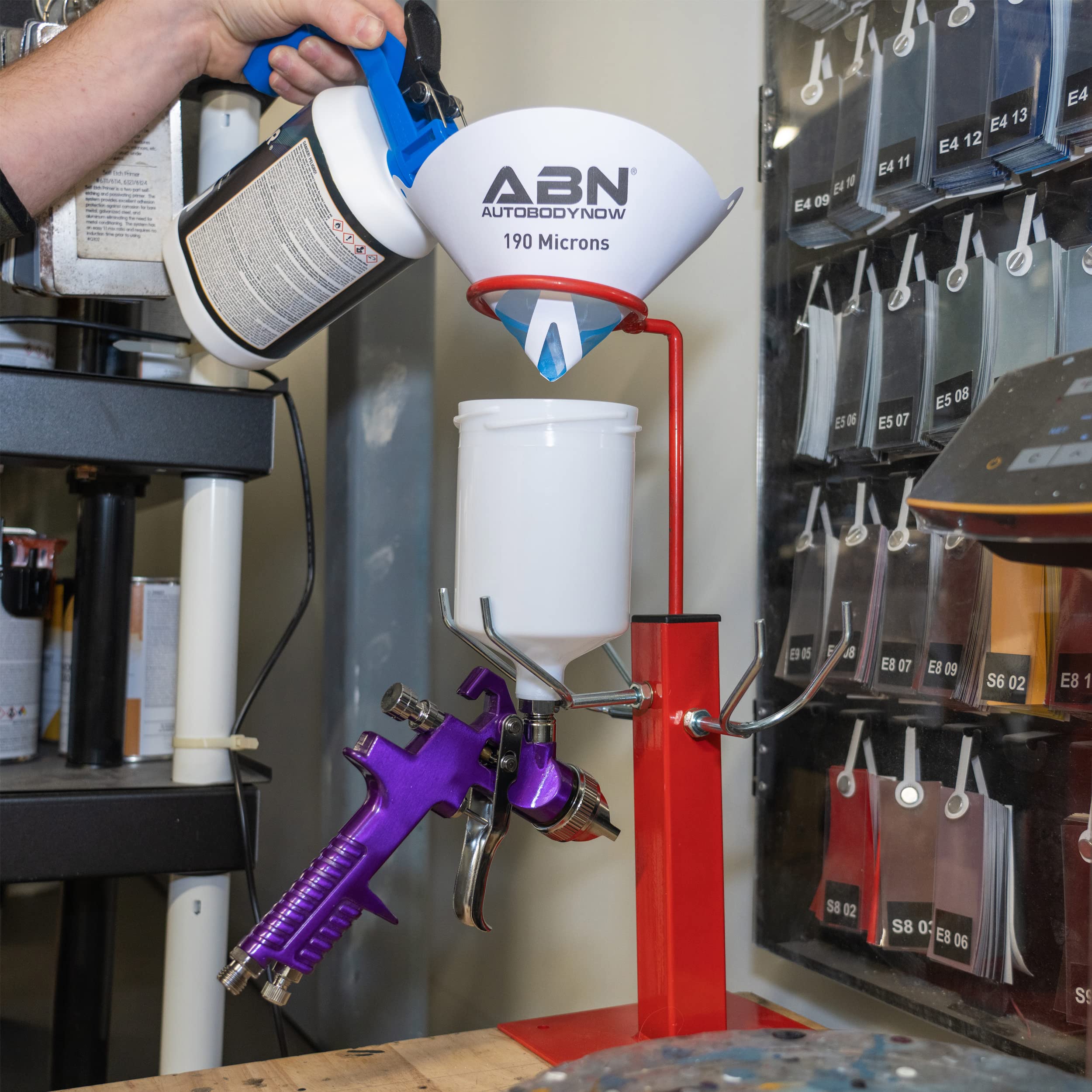 Snapklik.com : ABN Auto Paint Spray Gun Holder Bench Mount Rack