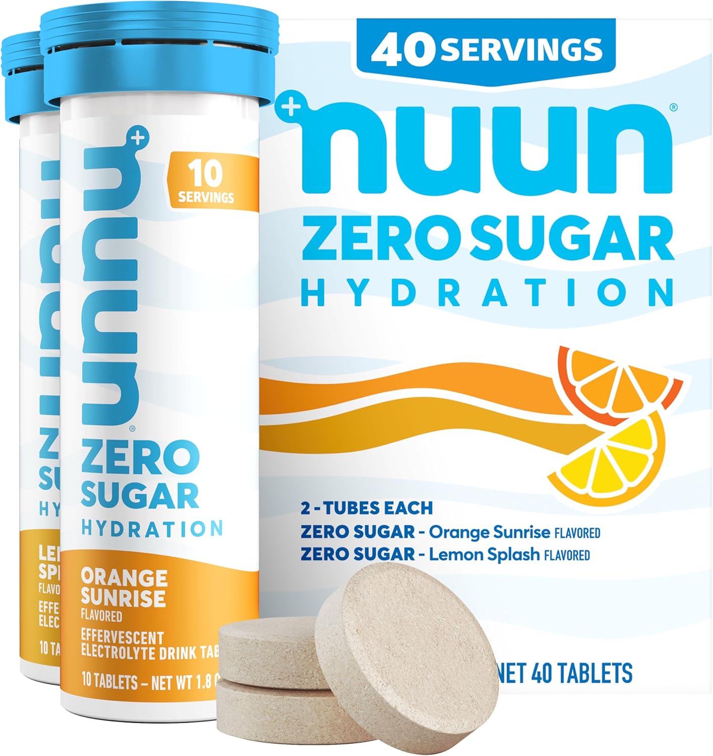 Amazon.com: Nuun Zero Sugar Hydration Electrolyte Tablets - Sodium ...