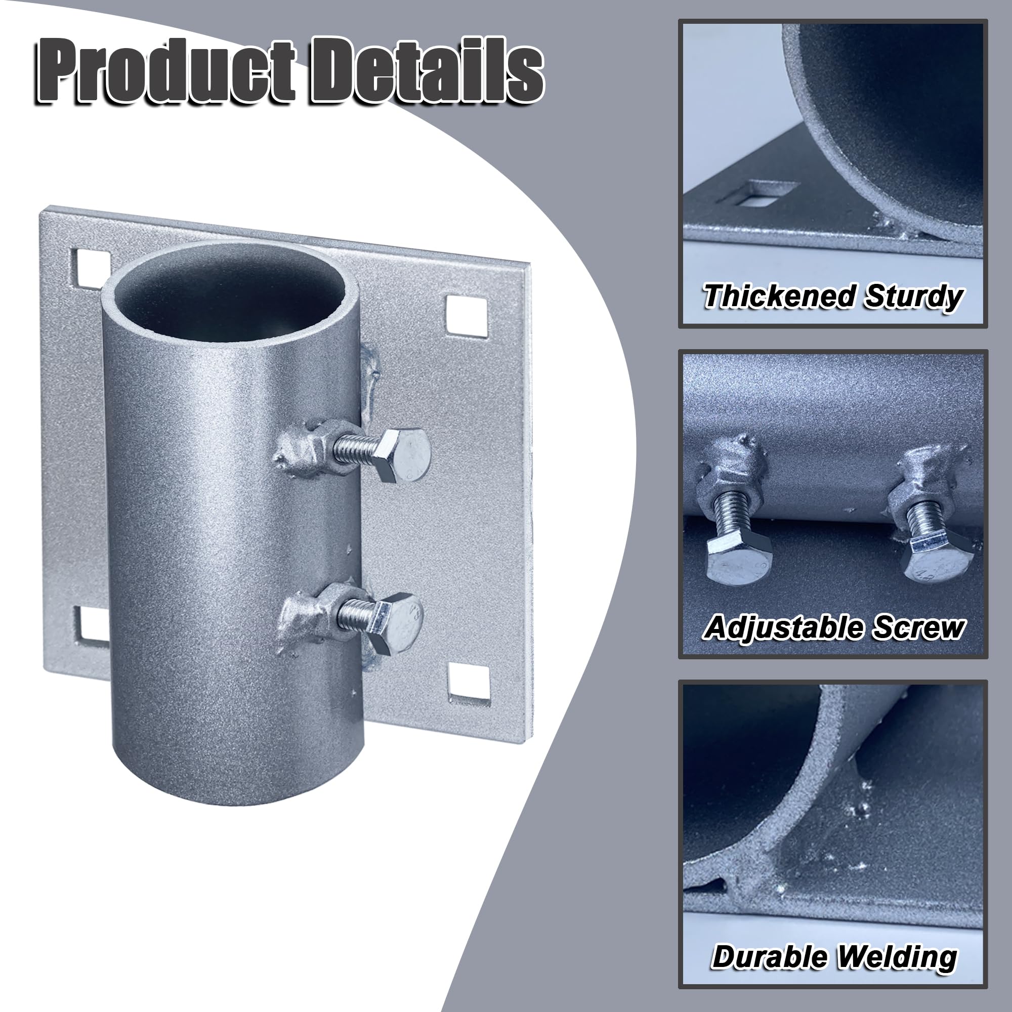 Snapklik.com : Joewuzun Heavy-Duty Stationary Side Leg Pipe Holder For ...