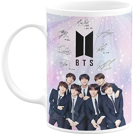 Buy NH10 Designs BTS Printed Mug with Keychain for Girls Boys Birthday ...