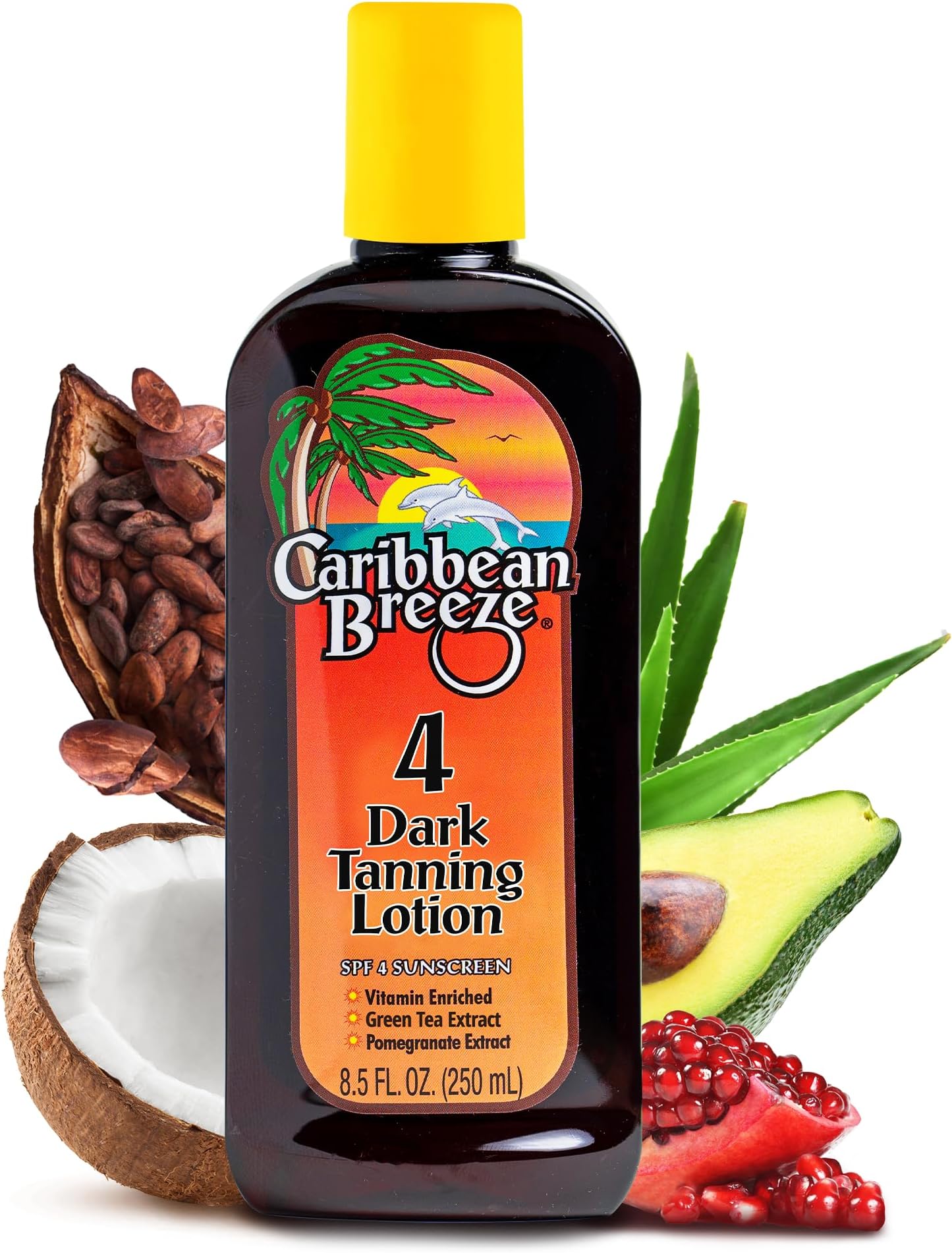 Amazon.com : Caribbean Breeze Dark Tanning Lotion for Outdoor Sun, SPF ...