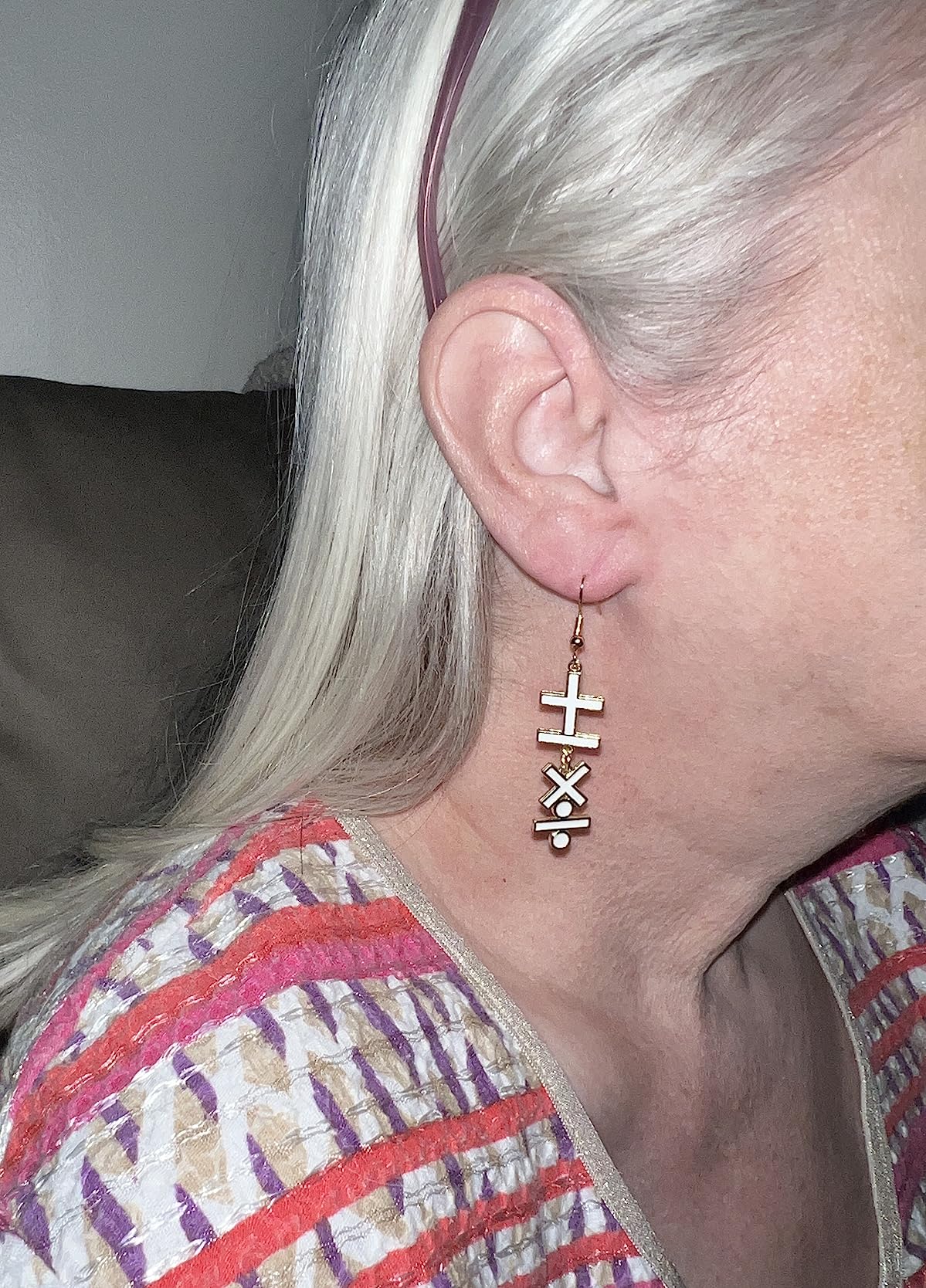 Amazon.com: Math Teacher Gifts For Women Earrings Best Funny Cute Math ...