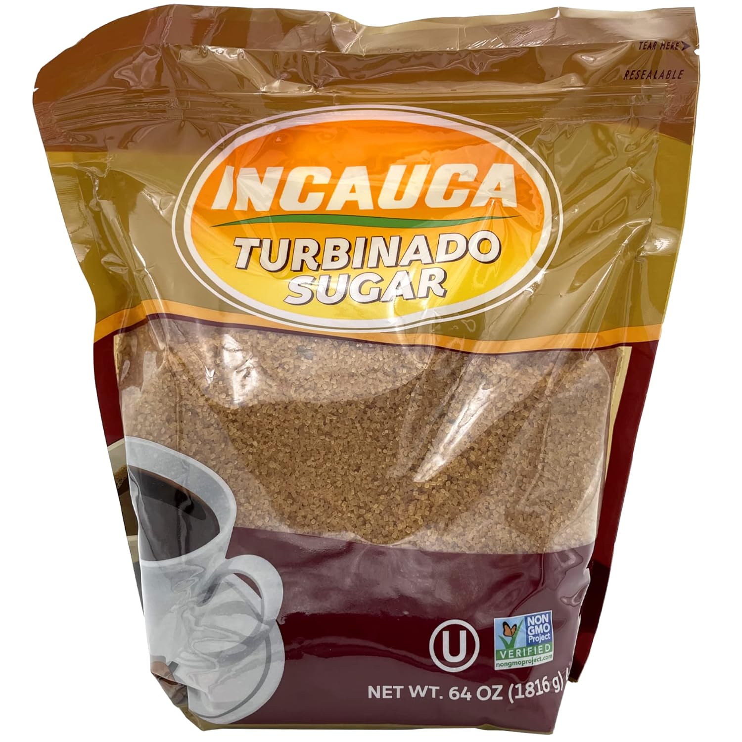 Amazon.com: Incauca 100% Natural Turbinado Sugar, 4 lb. : Grocery ...