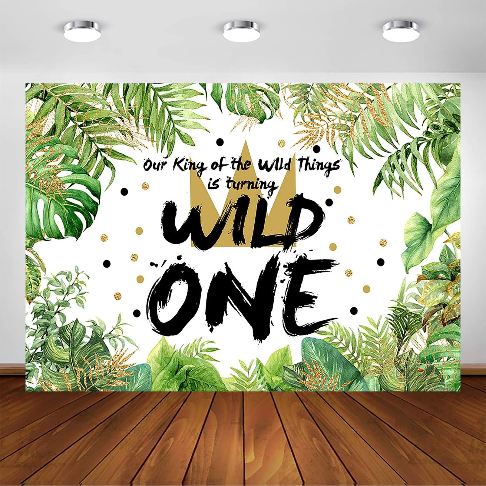 Amazon.com : Avezano Wild One Birthday Backdrop Jungle Safari Birthday ...