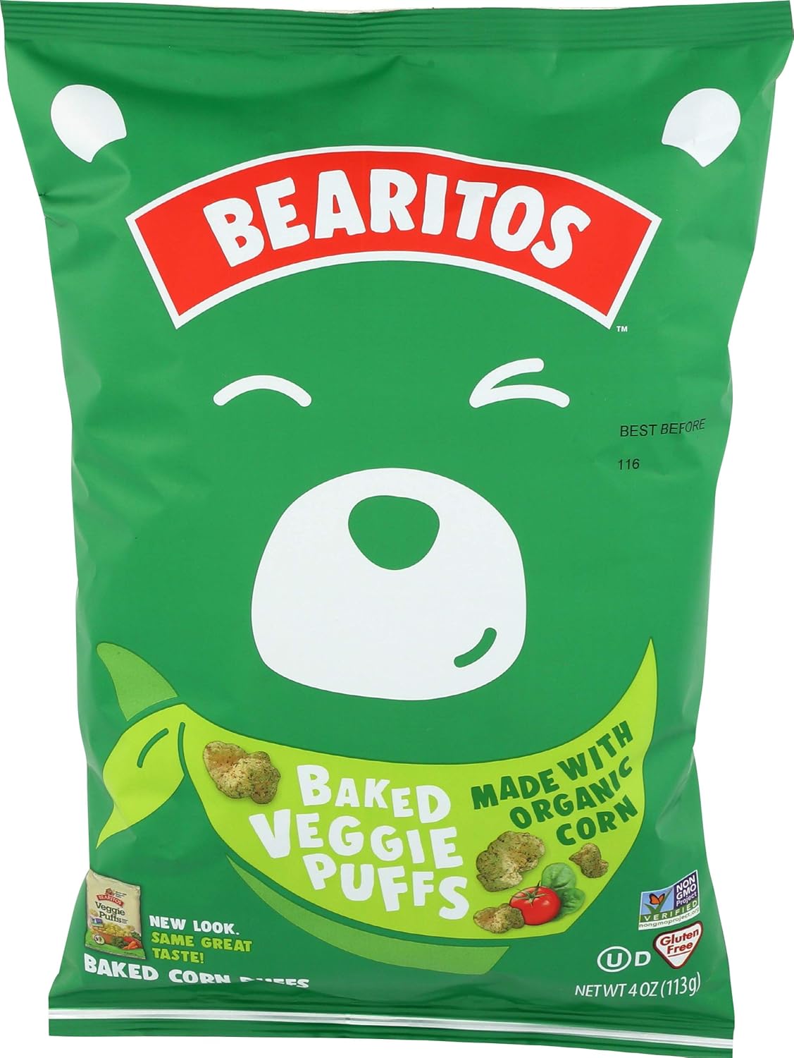 Amazon.com: Bearitos Baked Veggie Puffs, 4 oz