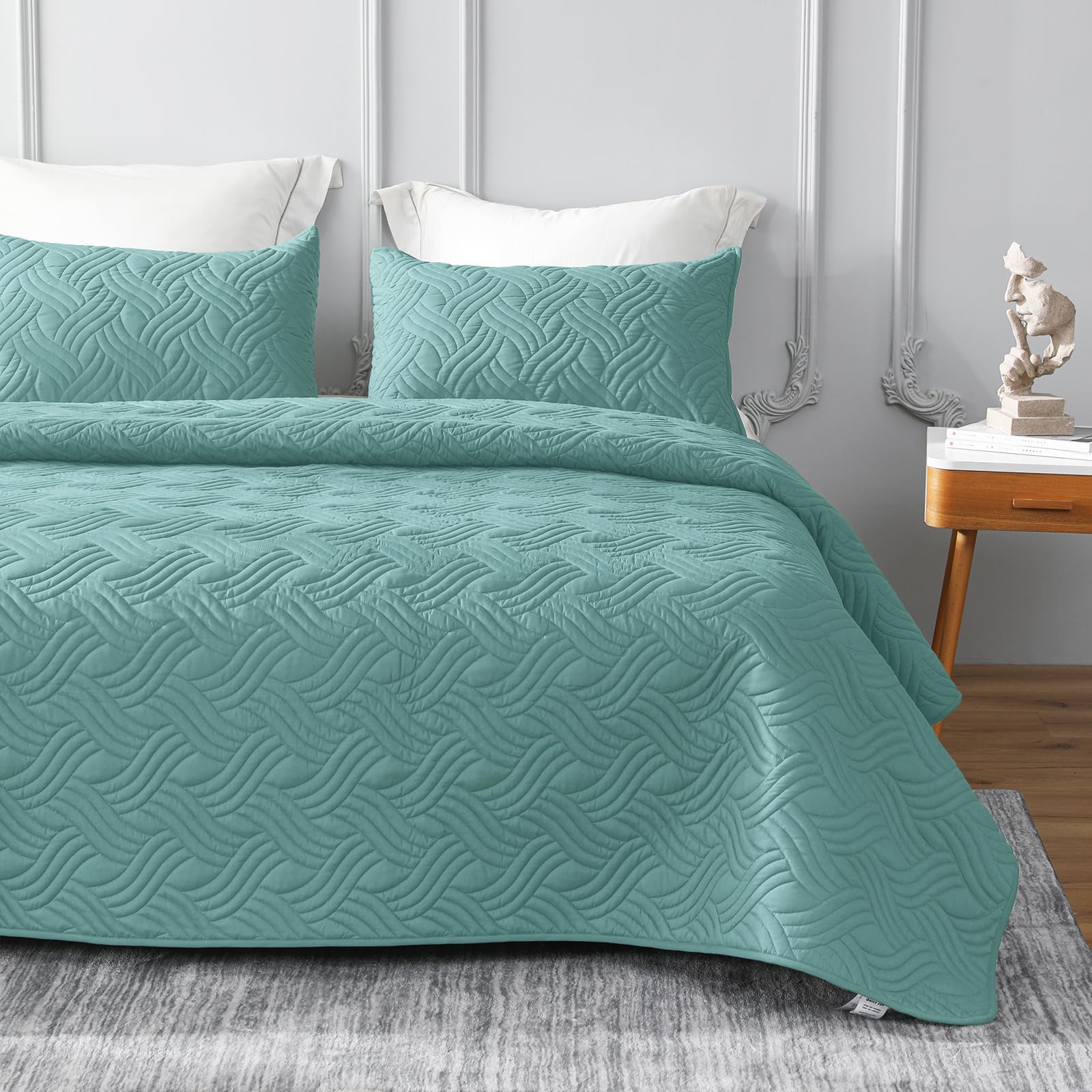 Amazon.com: Addison Home Yardley Quilt Set, Queen, Lightweight ...