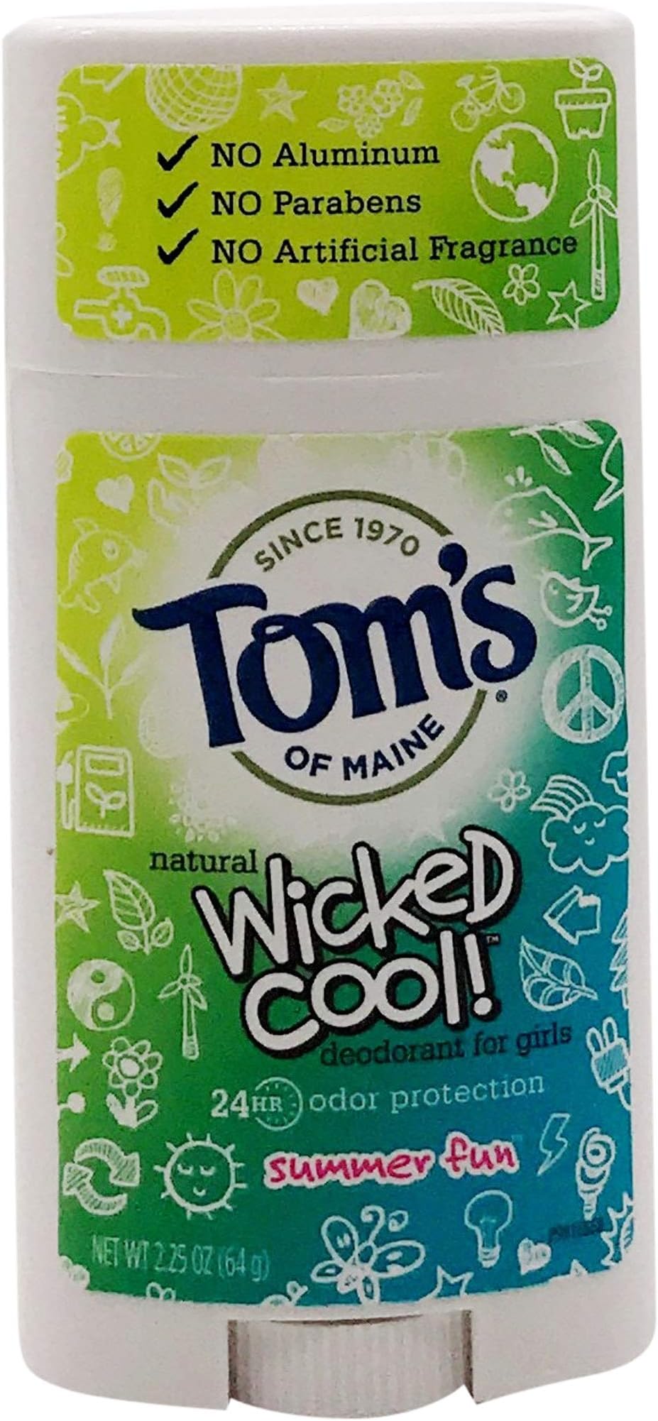 Amazon.com : Tom's of Maine Wicked Cool! Teen Girls Natural Deodorant ...