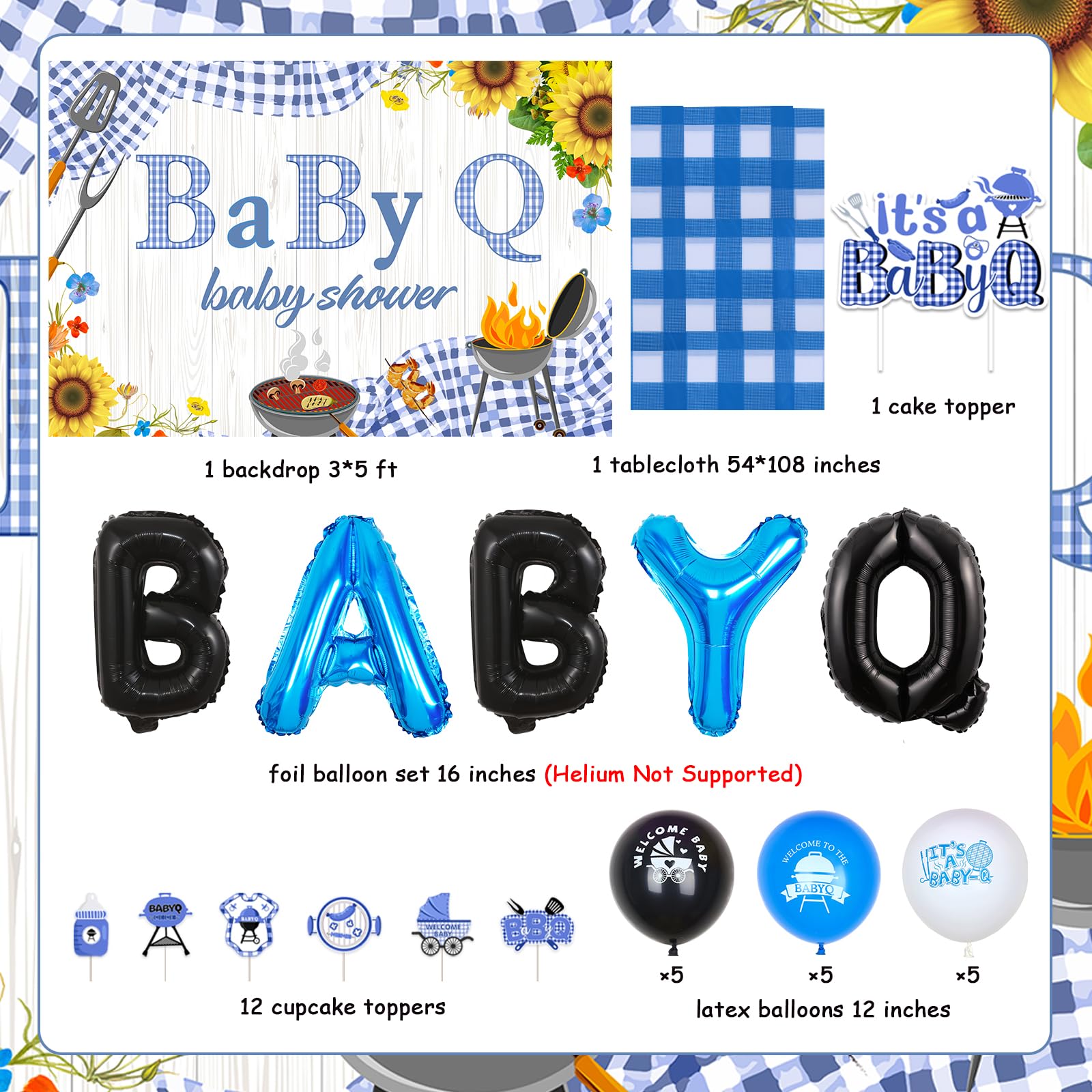 Cuadro Azul Para Baby Shower