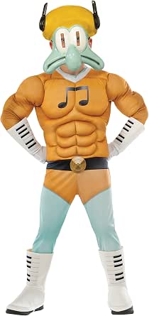 Rubie´s SpongeBob Movie Muscle Chest Squidward Costume for Kids ...