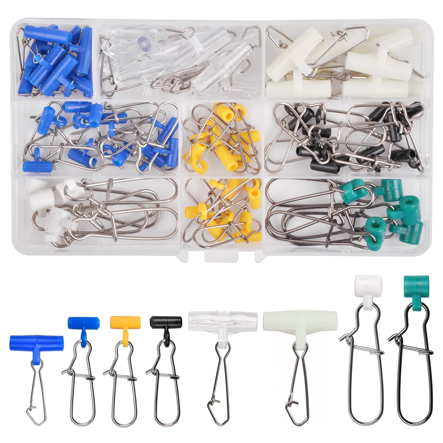 OROOTL Fishing Line Sinker Slides, 70pcs Fishing Sinker Slides with Duo ...