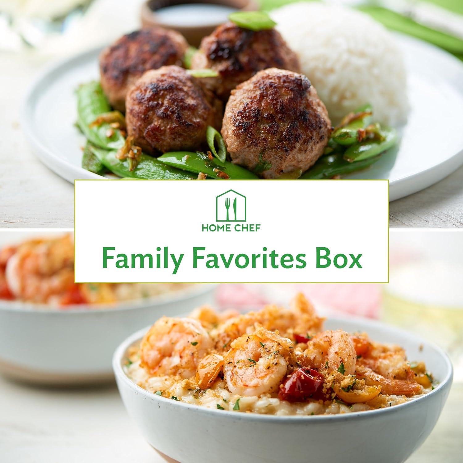 Amazon.com: Home Chef, Family Favorites Meal Kit Box. 2 Meals, Serves 4 ...