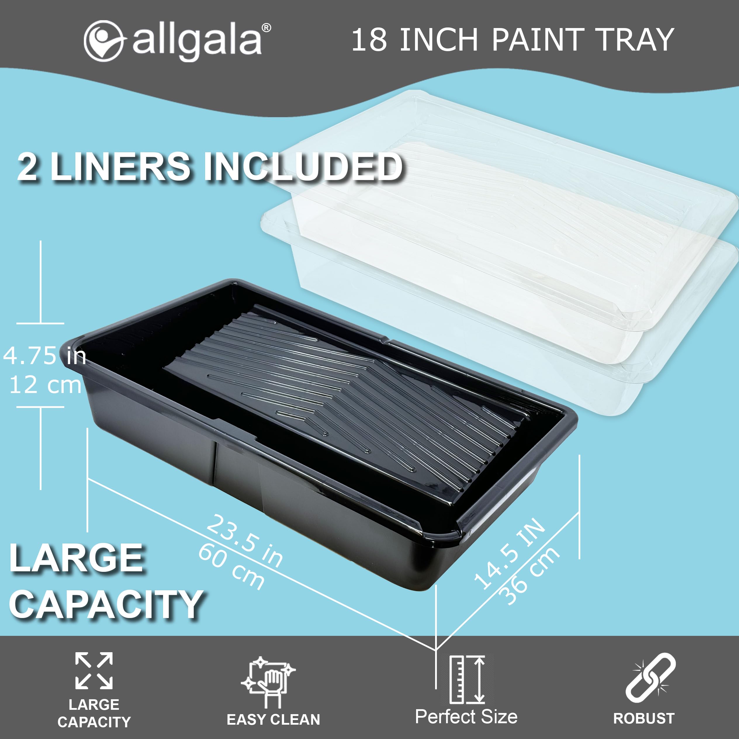 Snapklik.com : Allgala 18 Inch Painting Roller Kit Pro Grade 10 PC Set ...